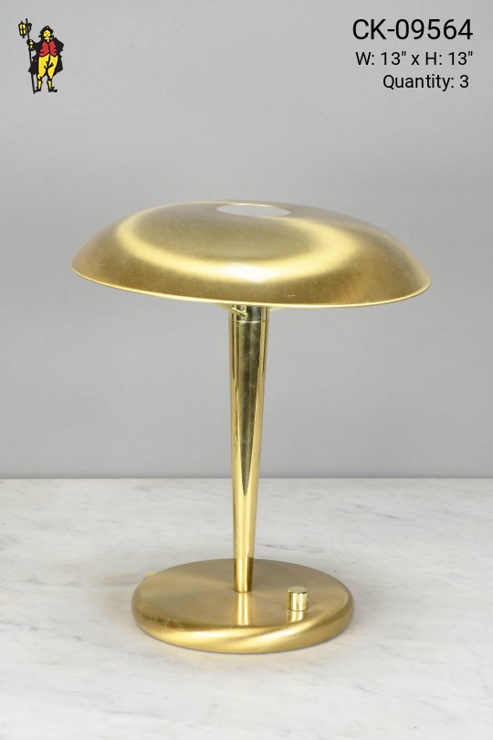 Brass Metal Shaded Mid Century Table Lamp | Table Lamps | Collection ...