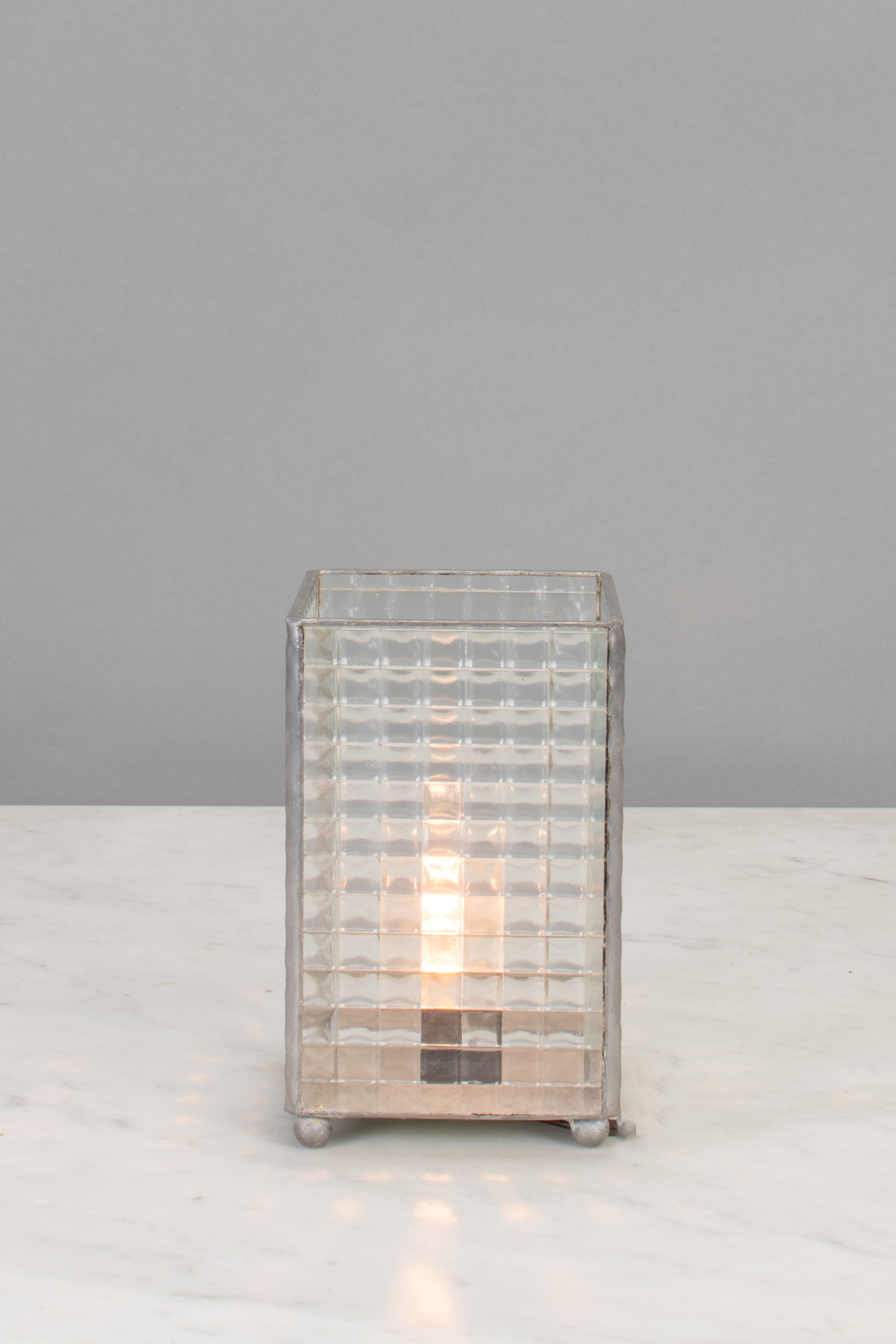 Glass Box Plug In Cafe Table Lamp | Cafe Table Lamps | Collection ...