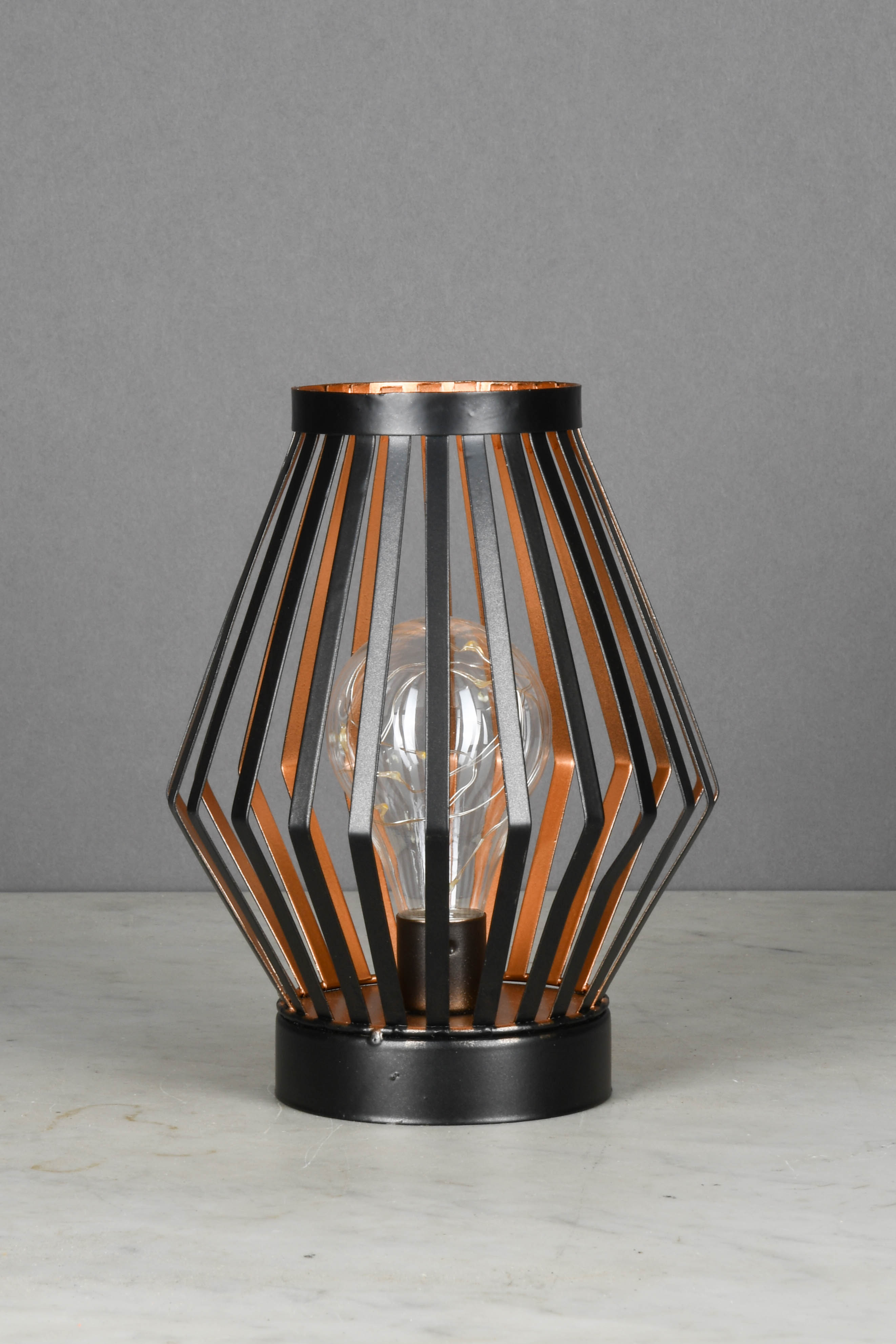 Modern Lantern Style Battery Operated Cafe Table Lamp | Cafe Table ...