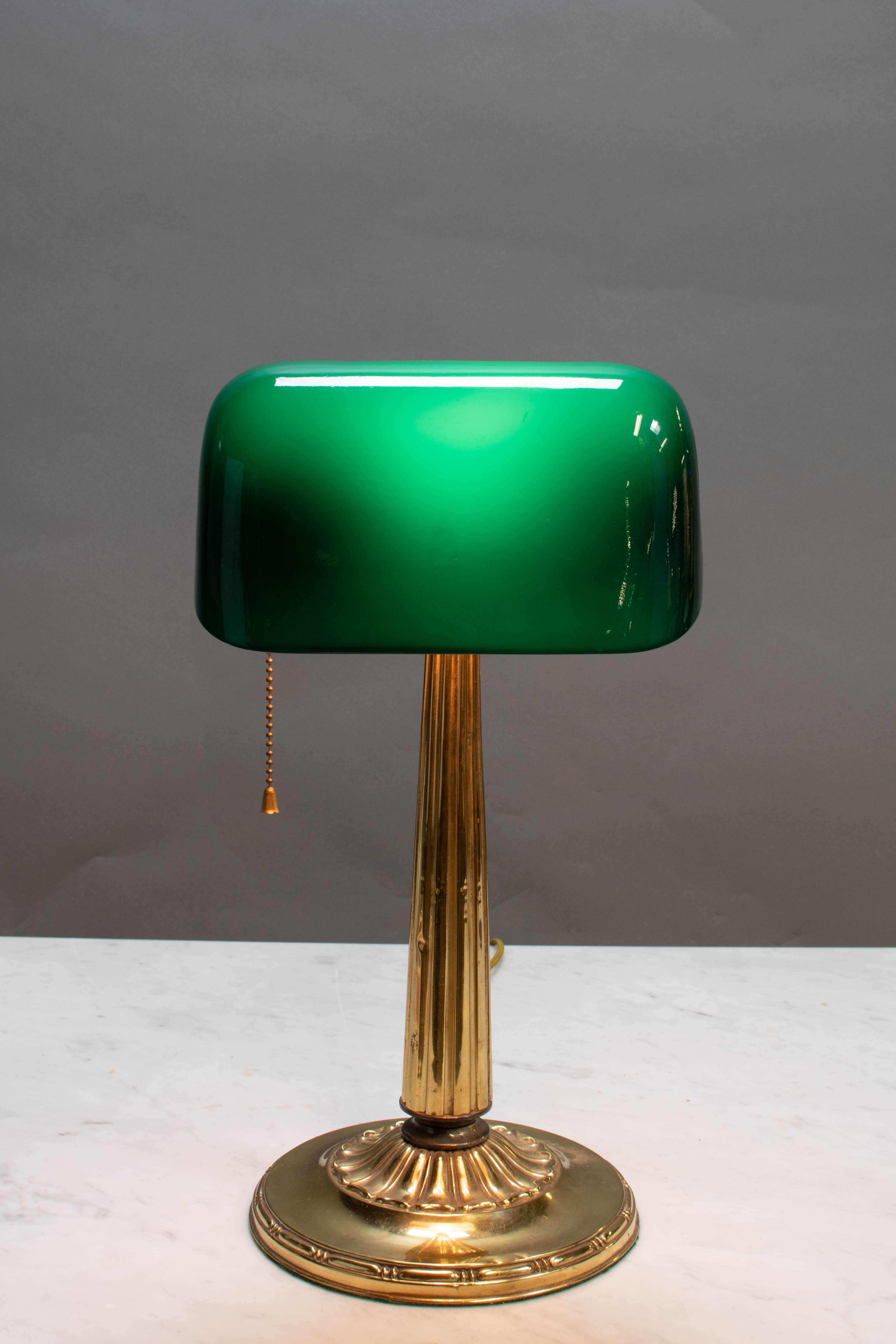 Brass Banker's Lamp | Desk Lamps | Collection | City Knickerbocker ...