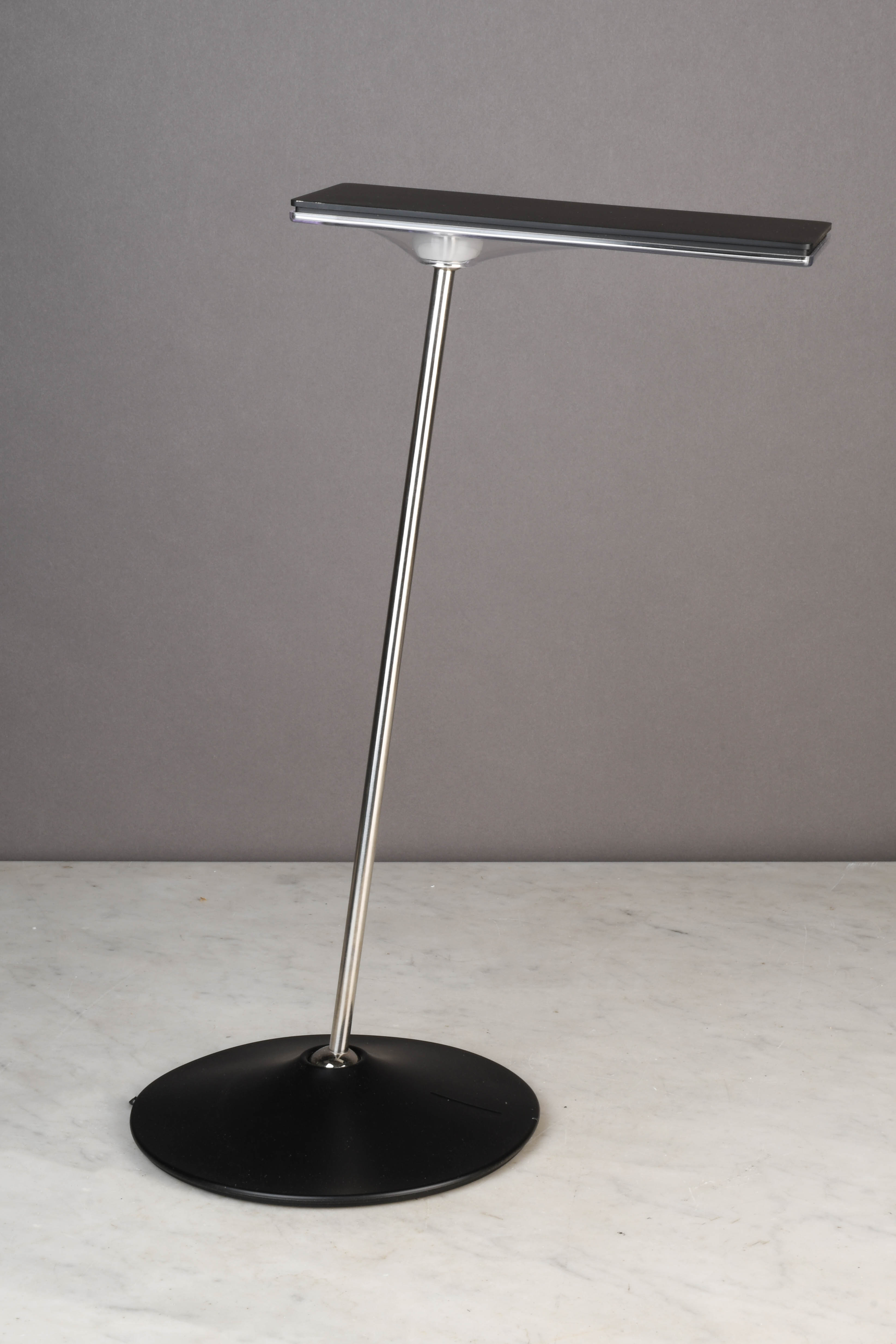 Black Contemporary Adjustable Desk Lamp (Single LED Strip Ready for ...