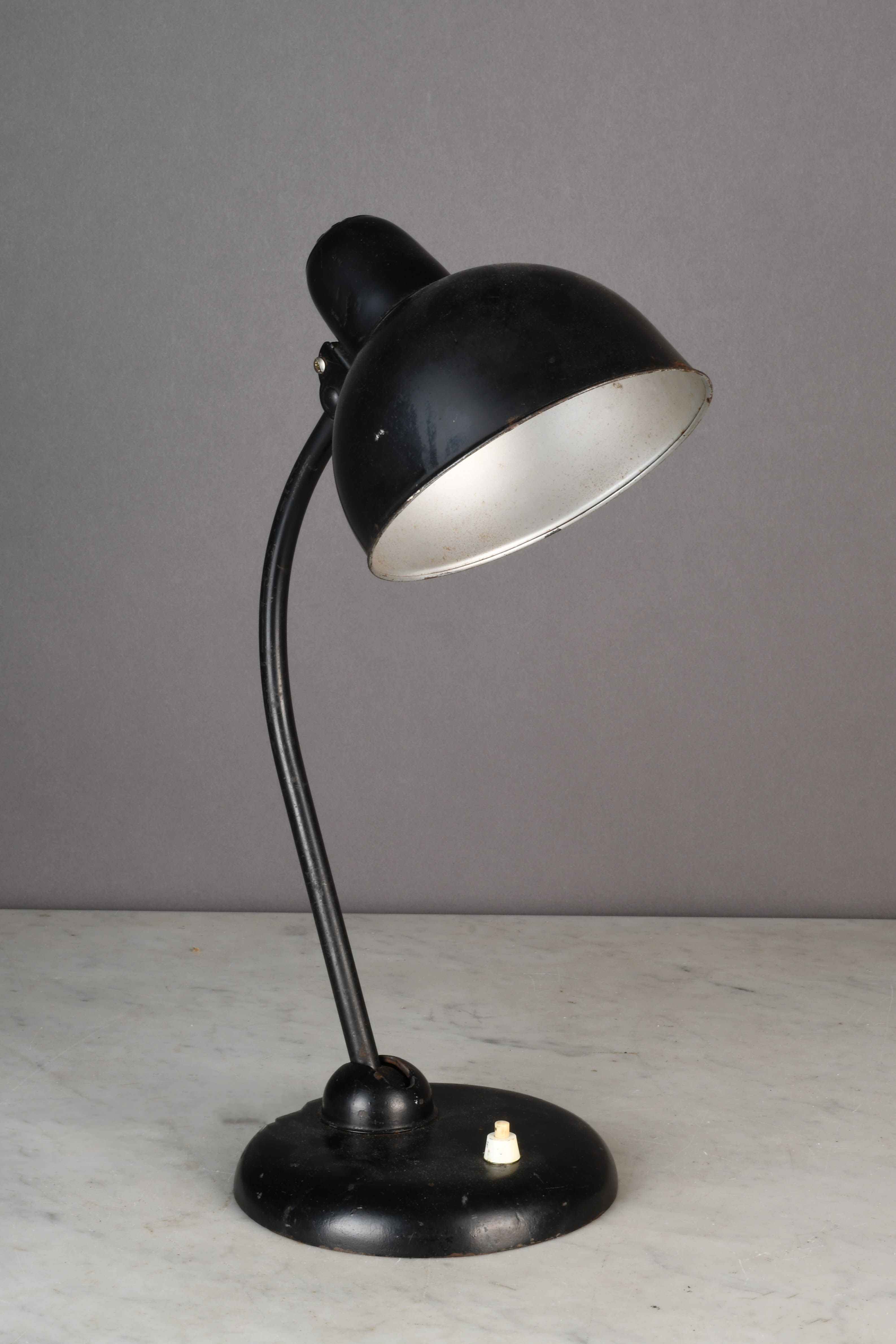 Black Metal Shaded Fixed Desk Lamp | Desk Lamps | Collection | City ...