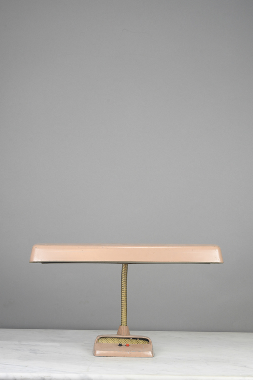 Fluorecent Mid Century Pink & Gold Desk Lamp | Desk Lamps | Collection ...