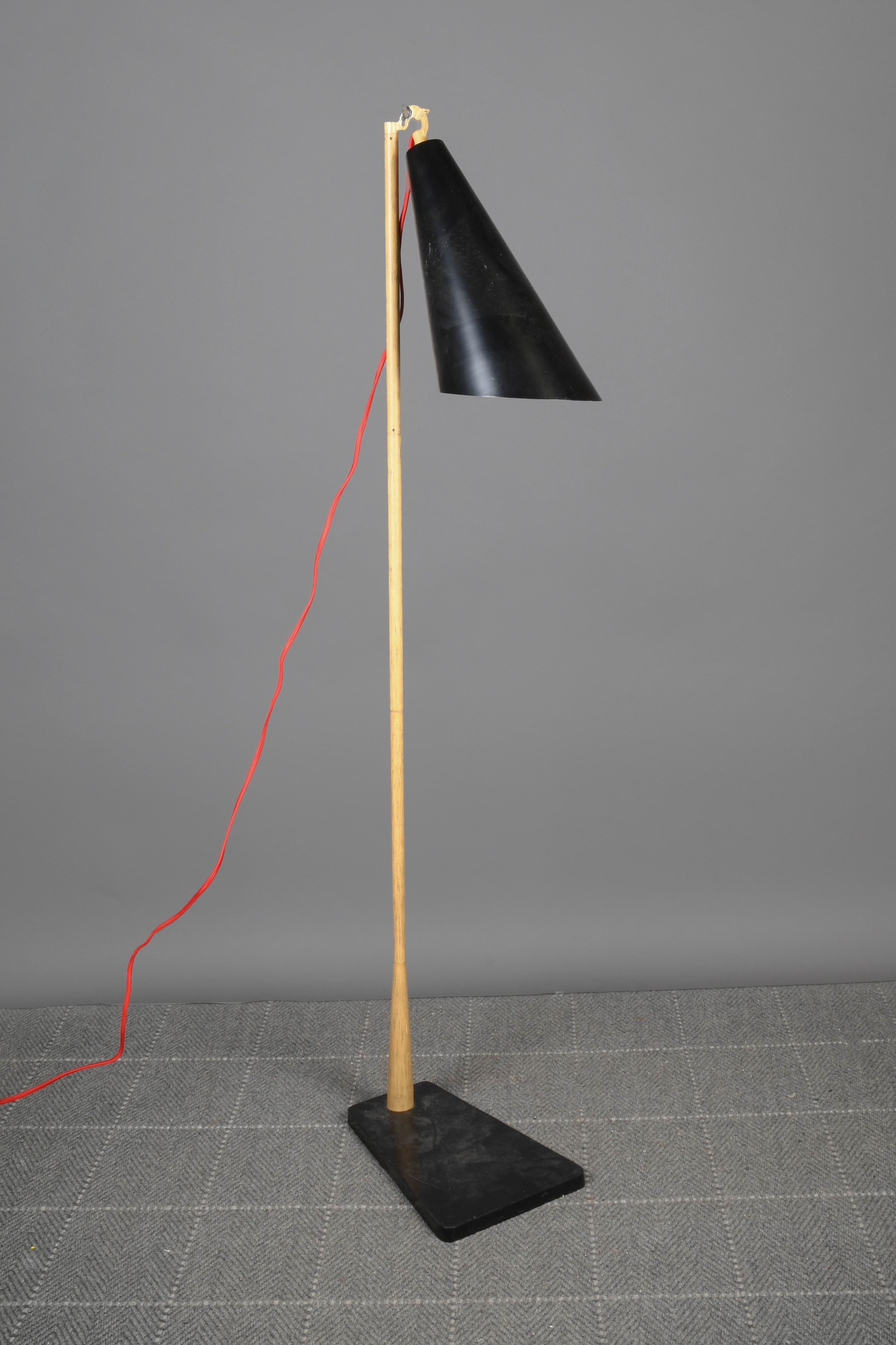 Black Single Light Directional Floor Lamp | Floor Lamps | Collection ...