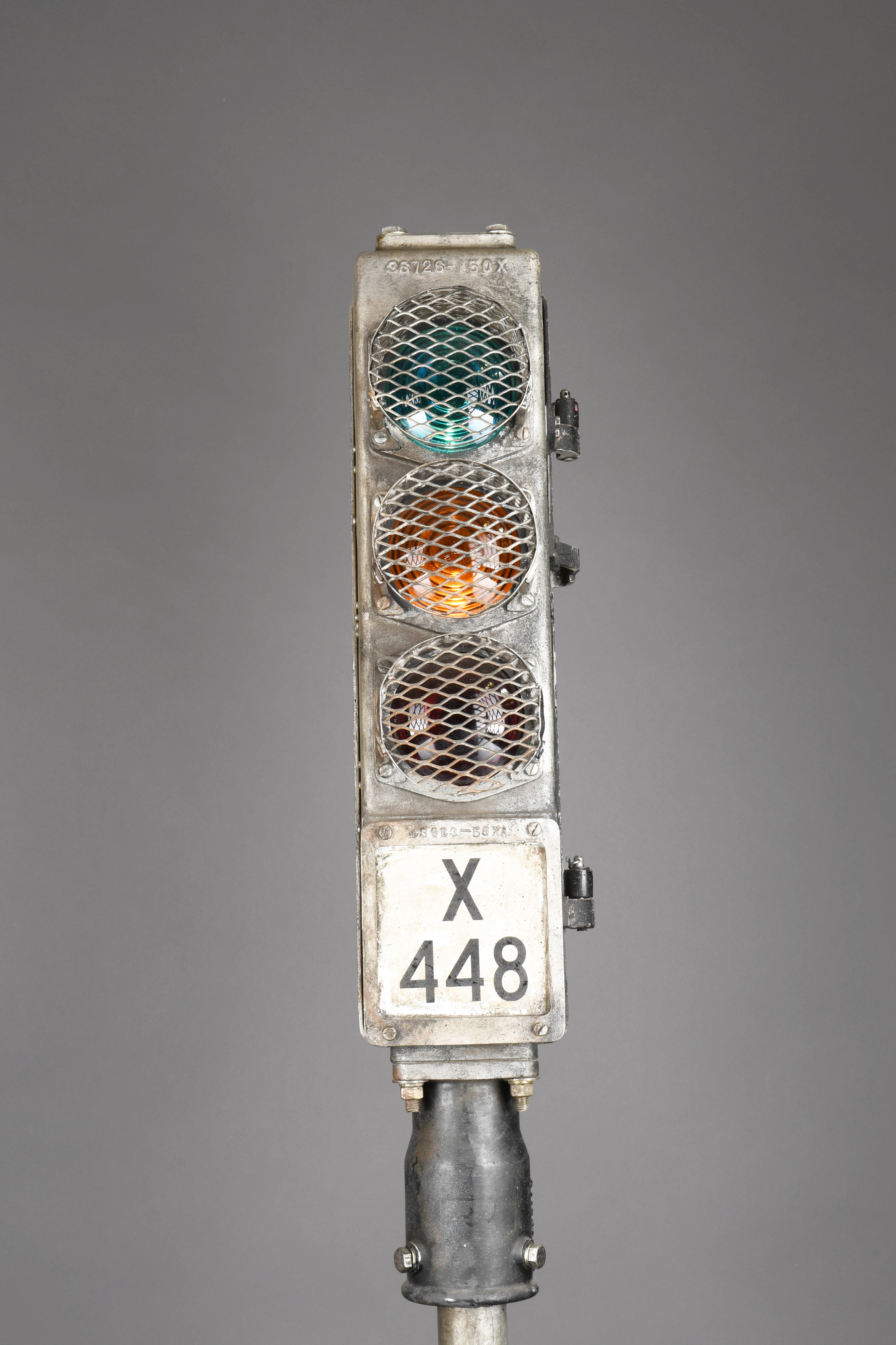Metal Subway/Train Signal w/Caged Lights | Floor Lamps | Collection ...