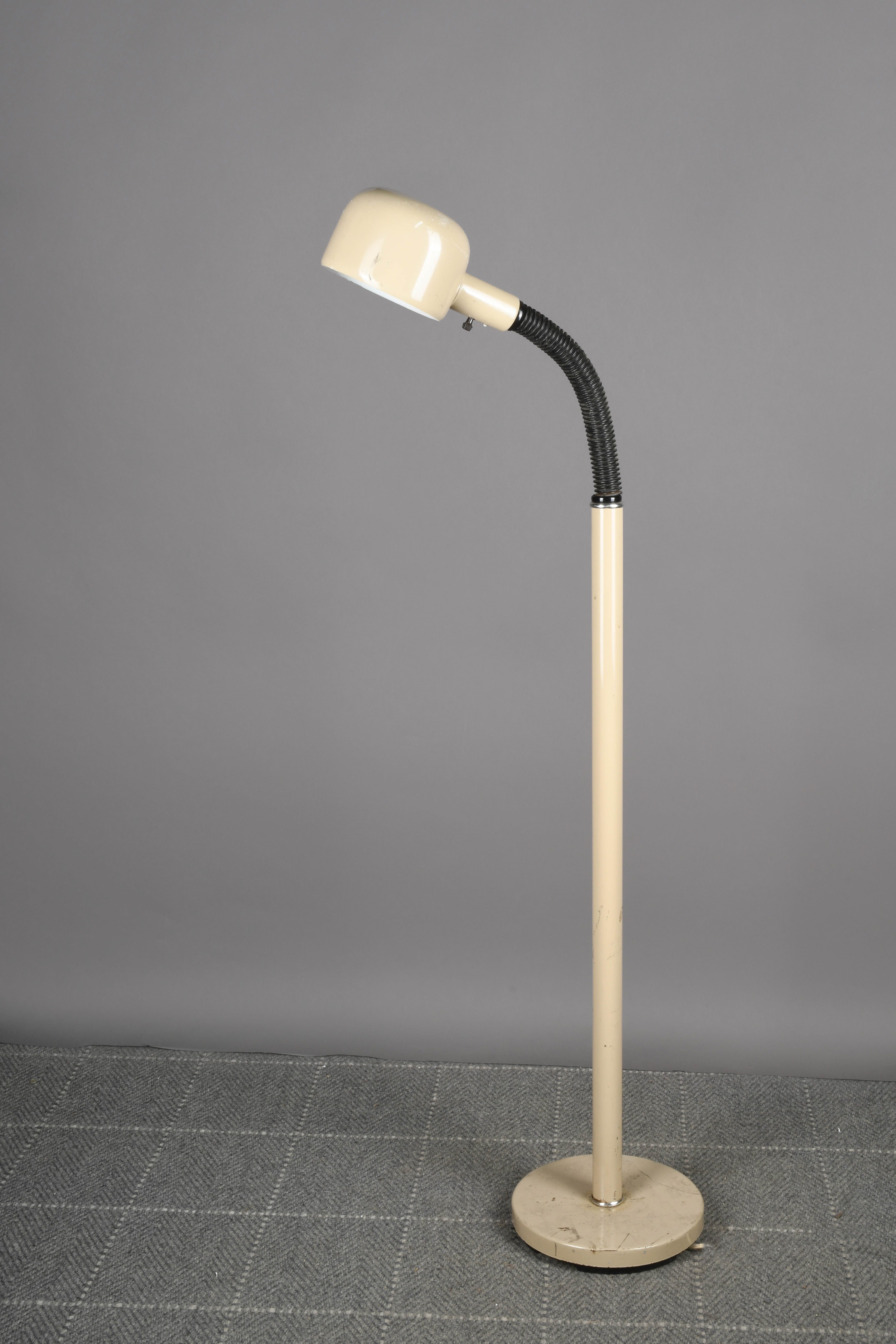 Off White Gooseneck Post Modern Floor Lamp | Floor Lamps | Collection ...