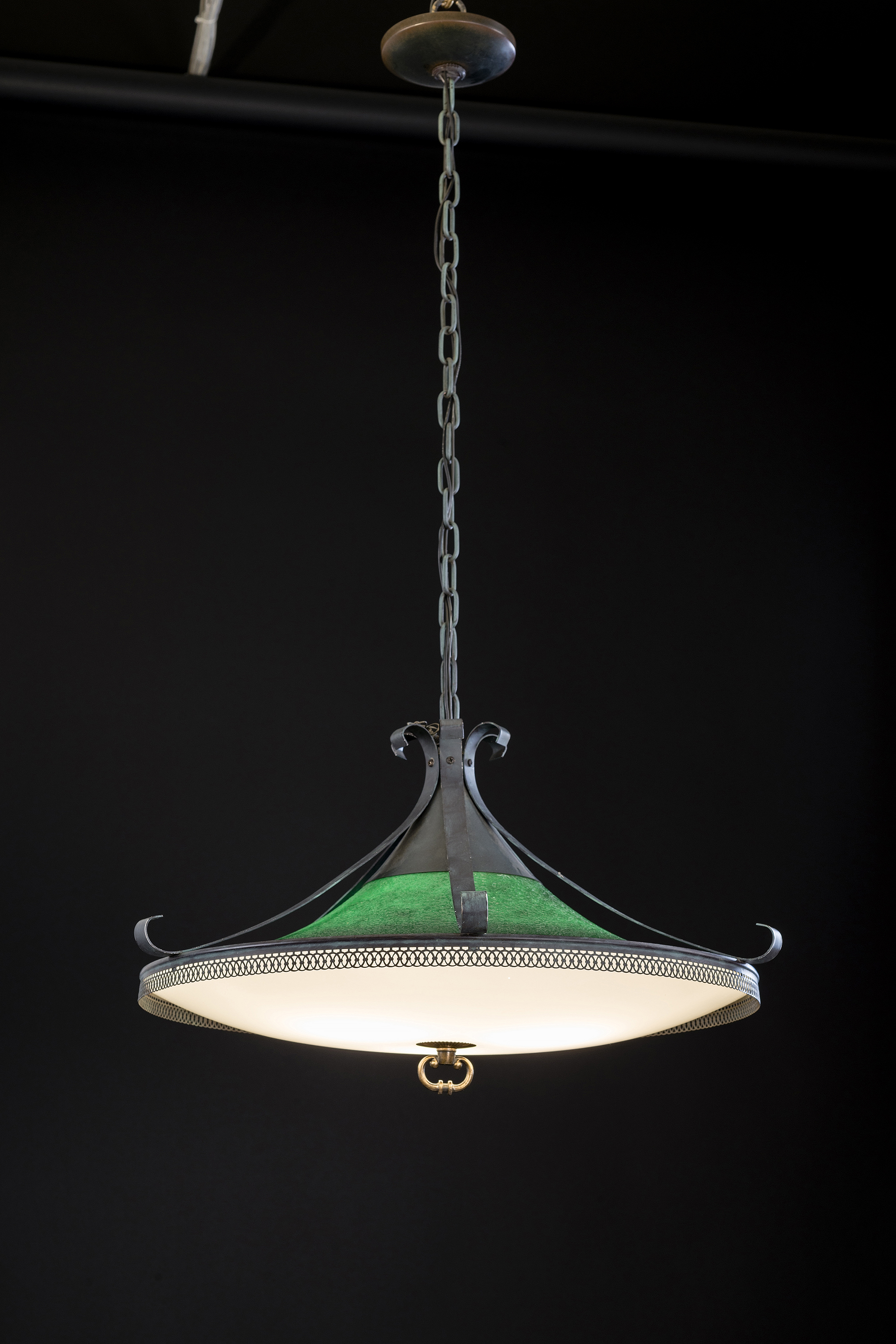 Mid-Century Wrought Iron Pendant | Hanging Fixtures | Collection | City ...