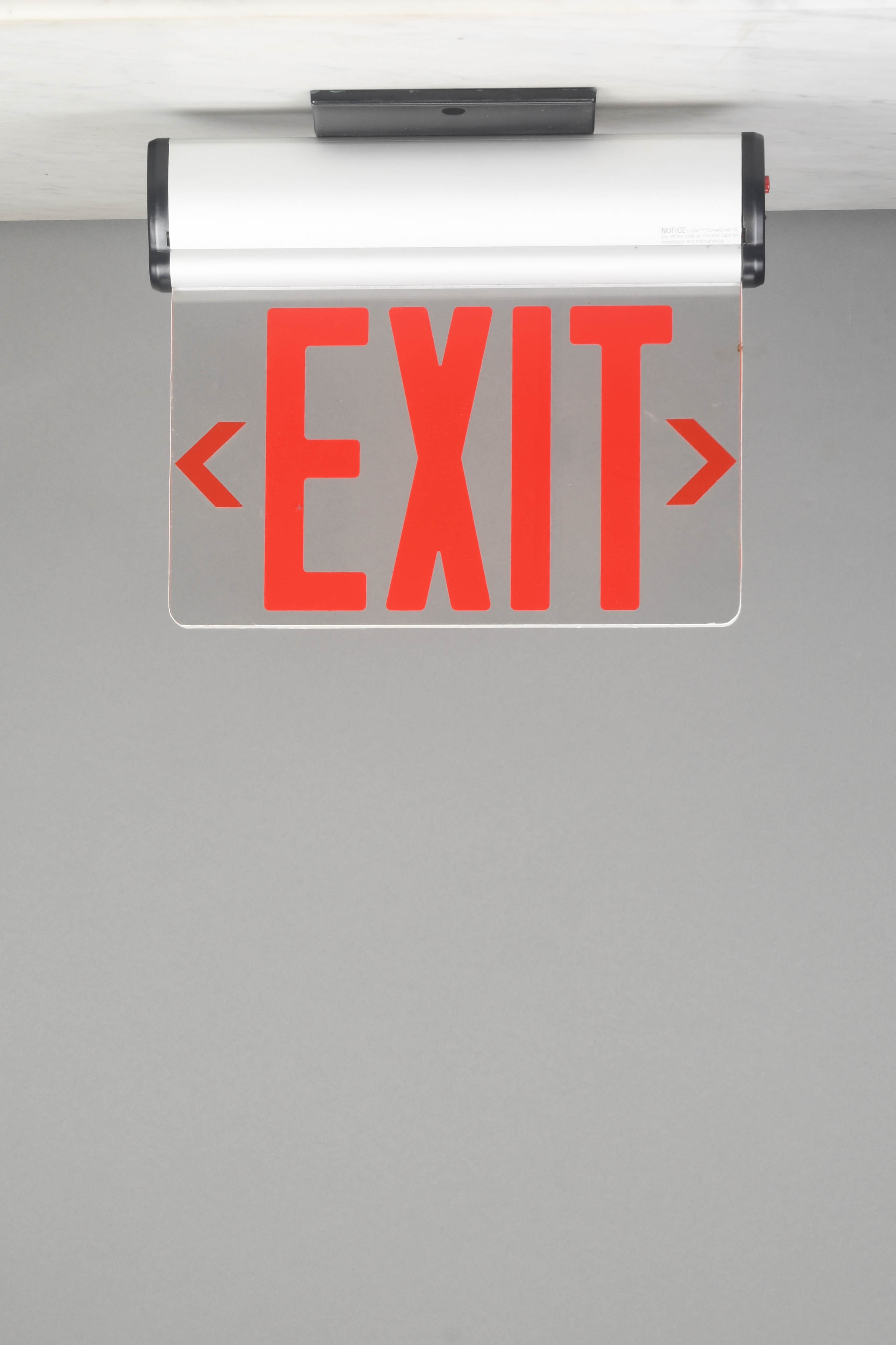 *LED* Clear Plastic Exit Sign | Hanging Fixtures | Collection | City ...