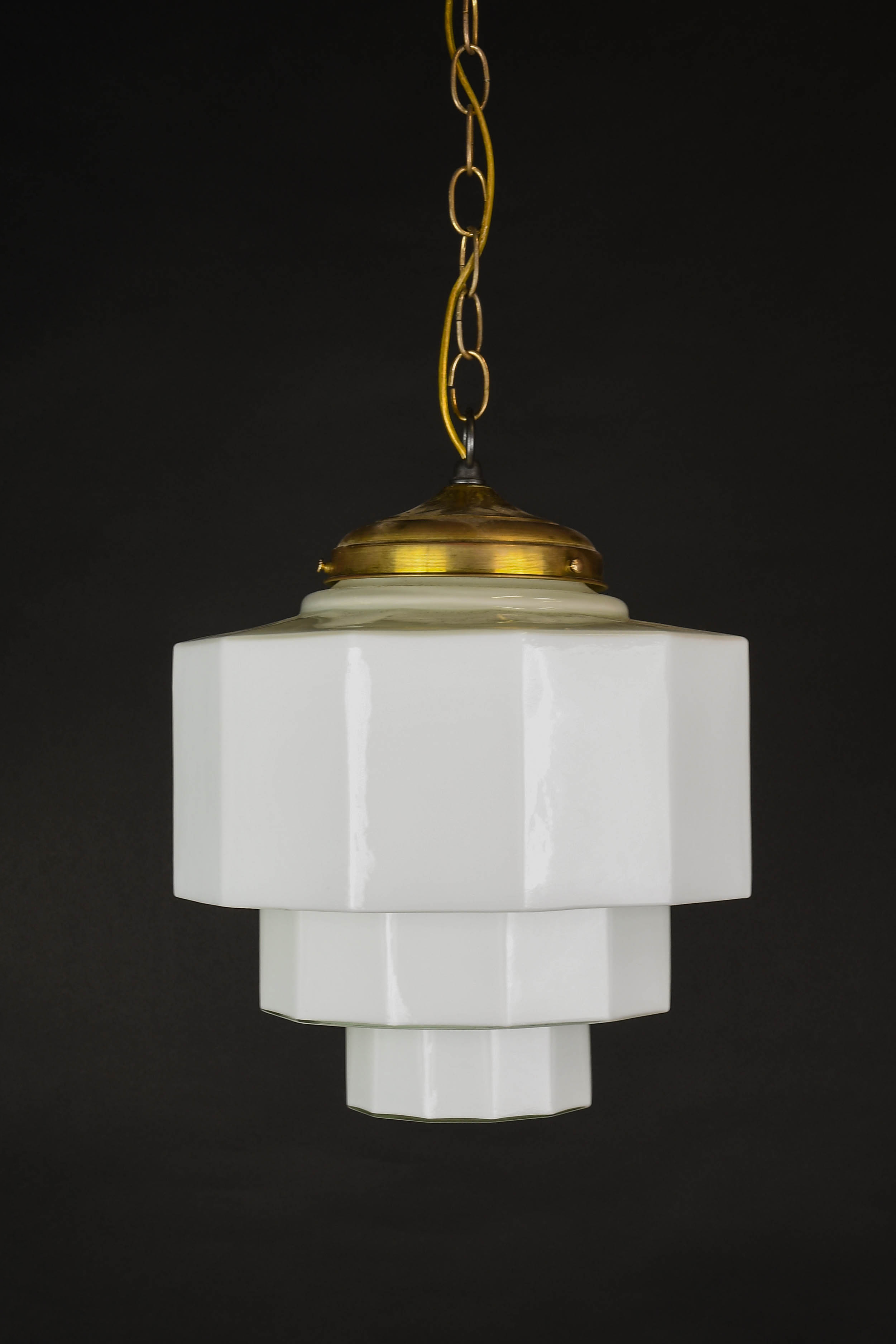 Octagonal Step Glass Hanging Globe | Hanging Fixtures | Collection ...