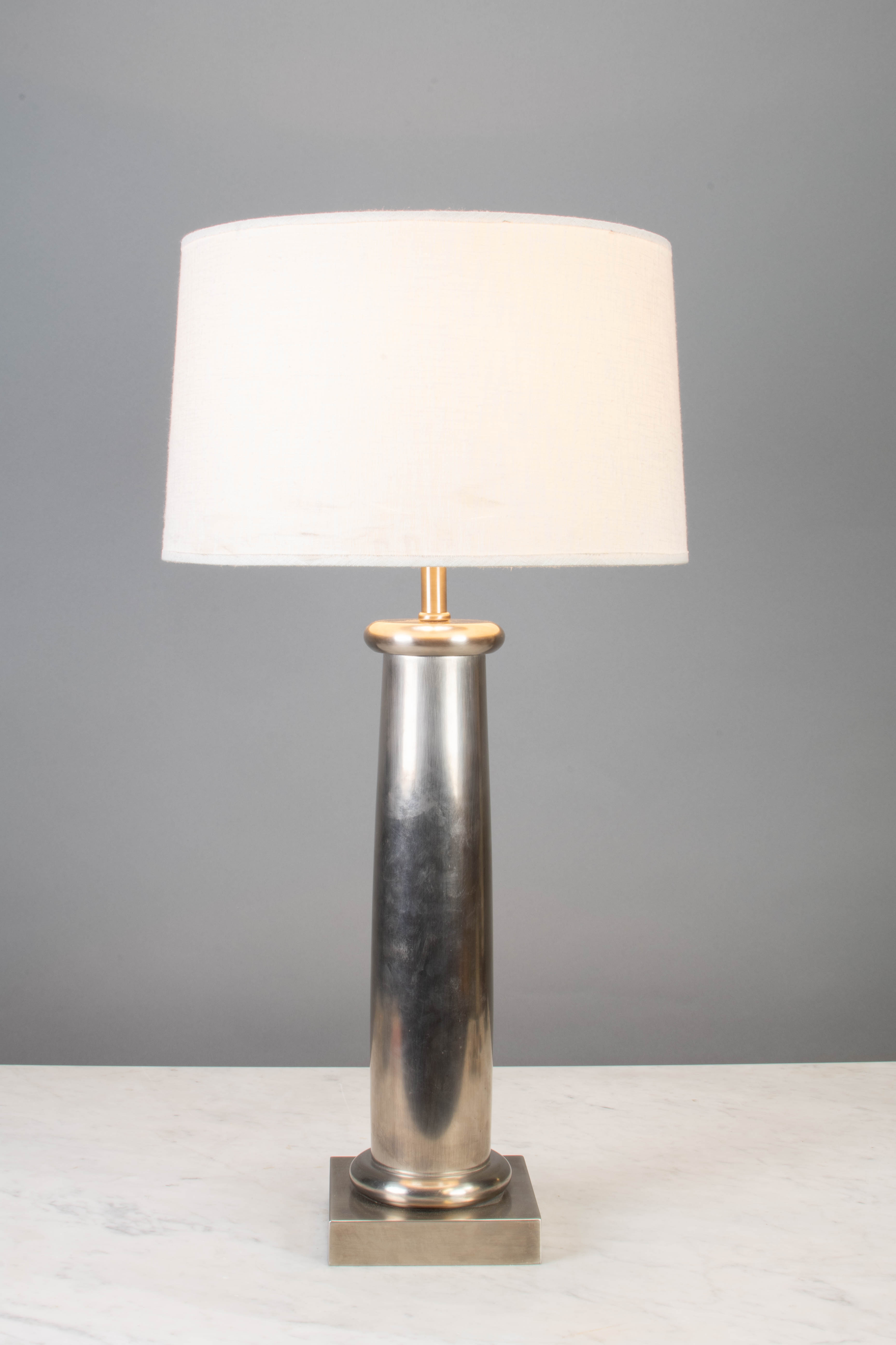 Modern Polished Nickel Table Lamp | Table Lamps | Collection | City ...