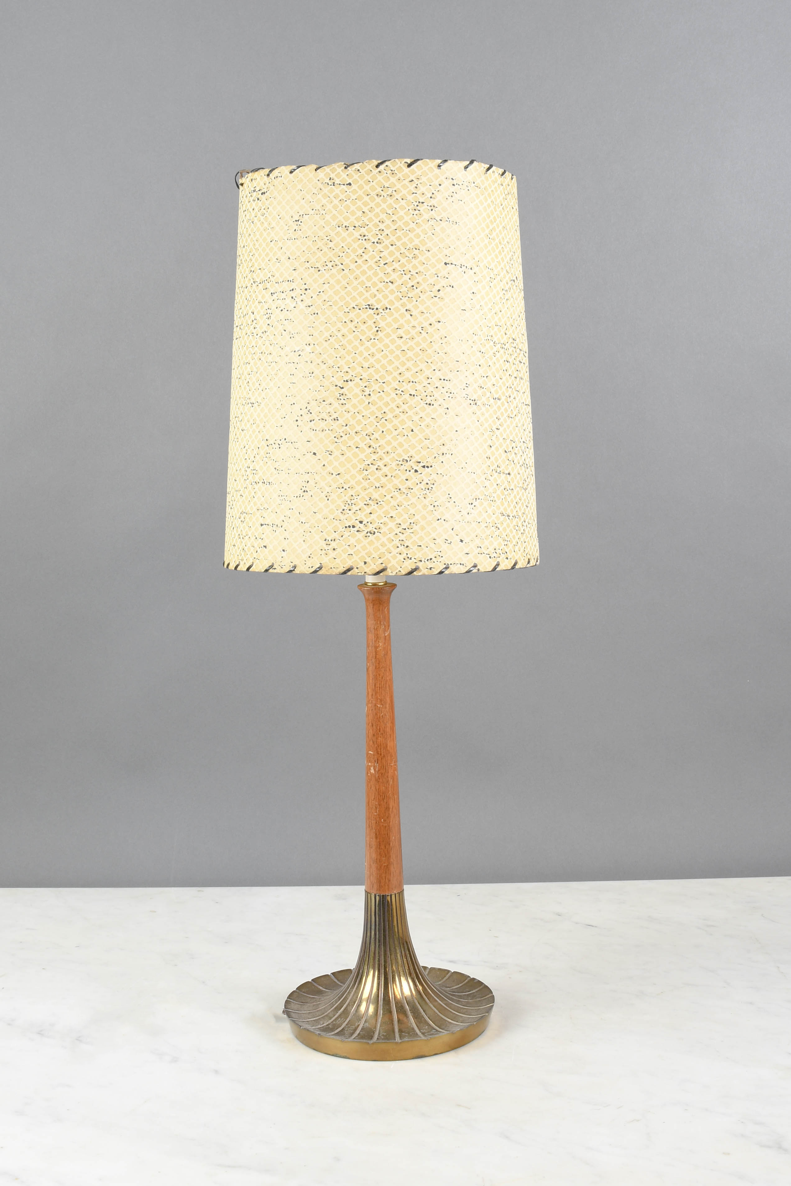 Brass & Wooden Seventies Table Lamp | Table Lamps | Collection | City ...