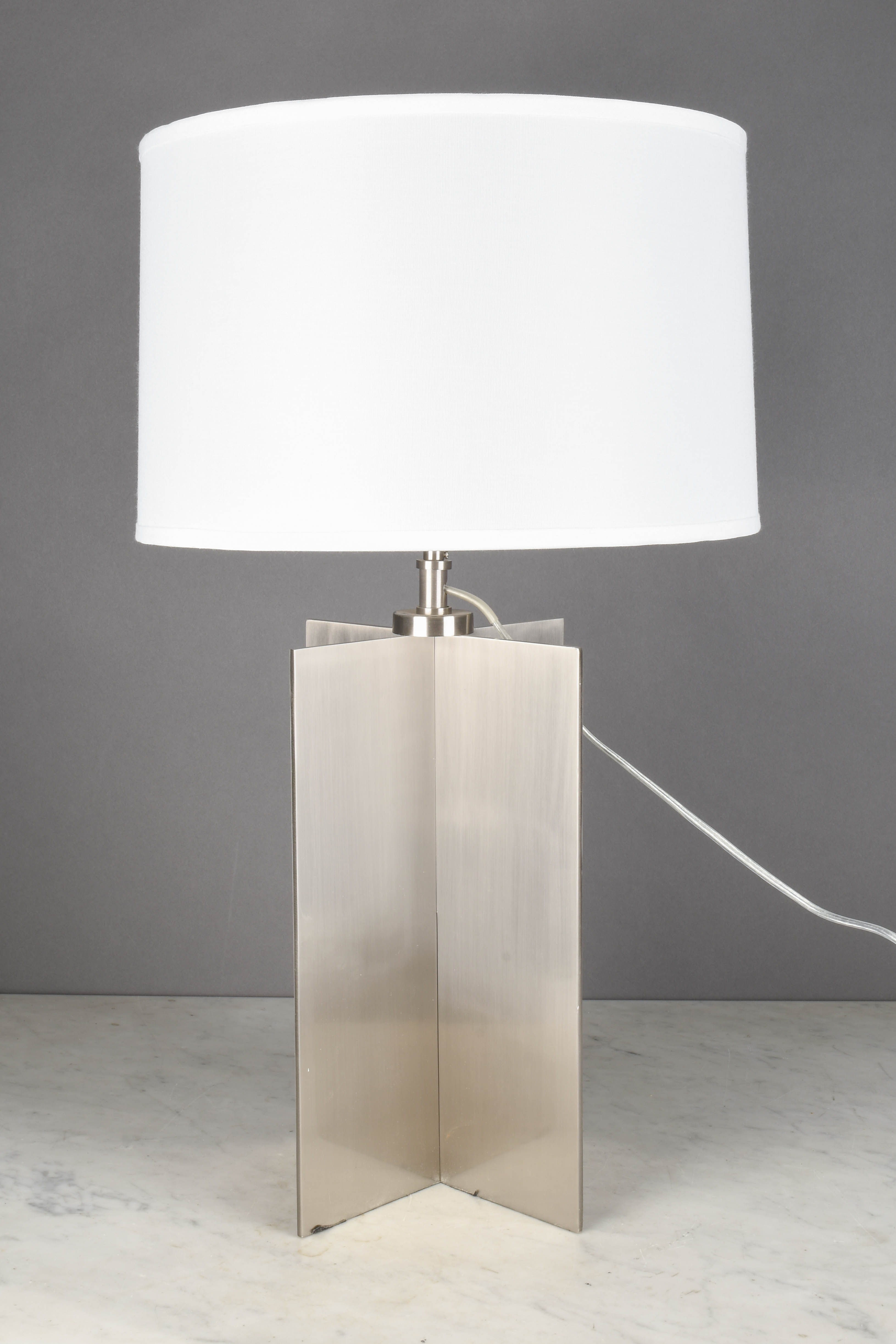 Nickel "X" Shaped Table Lamp | Table Lamps | Collection | City ...