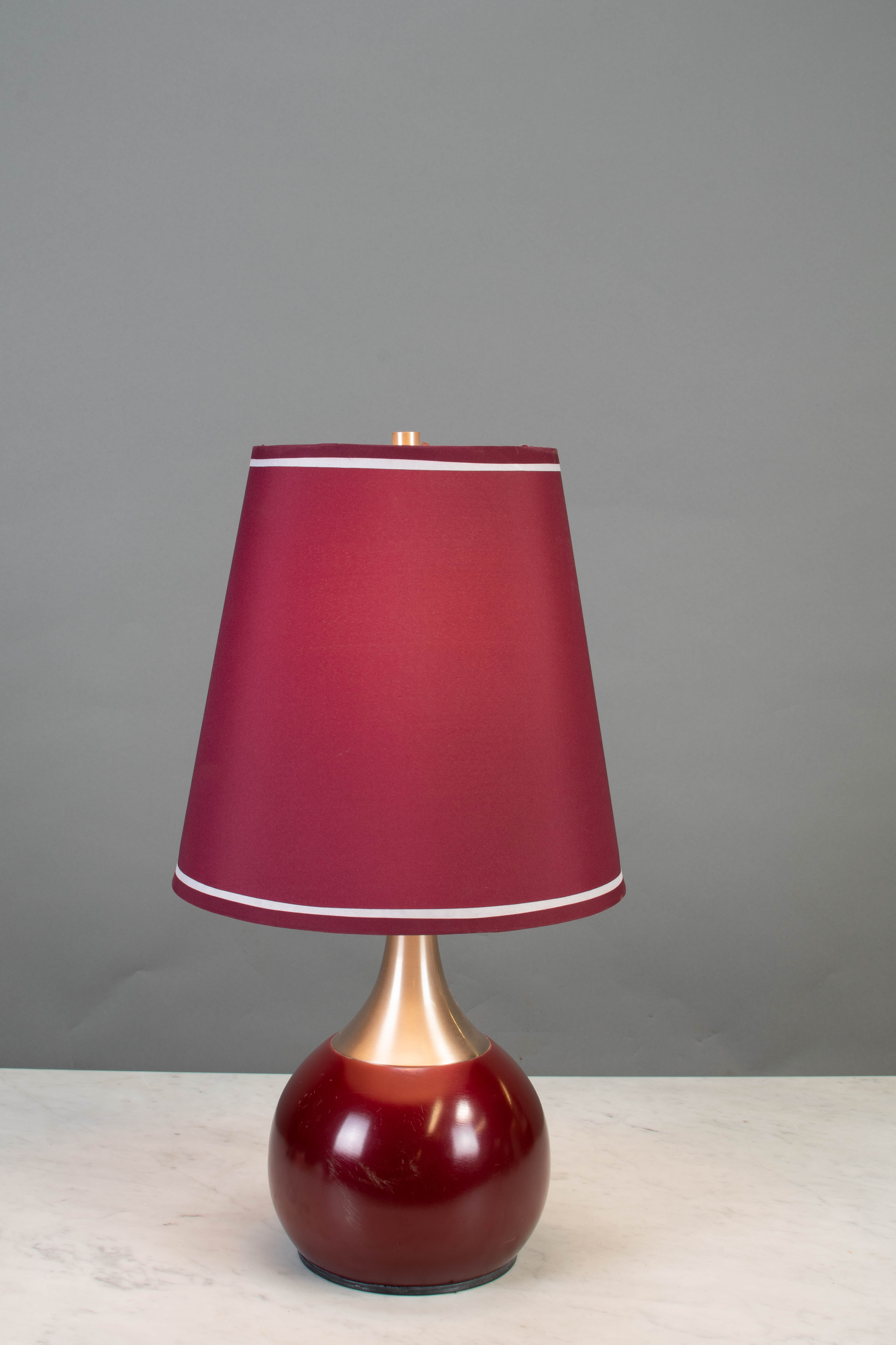 Red & Silver Metal Touch Acitvated Table Lamp | Table Lamps ...