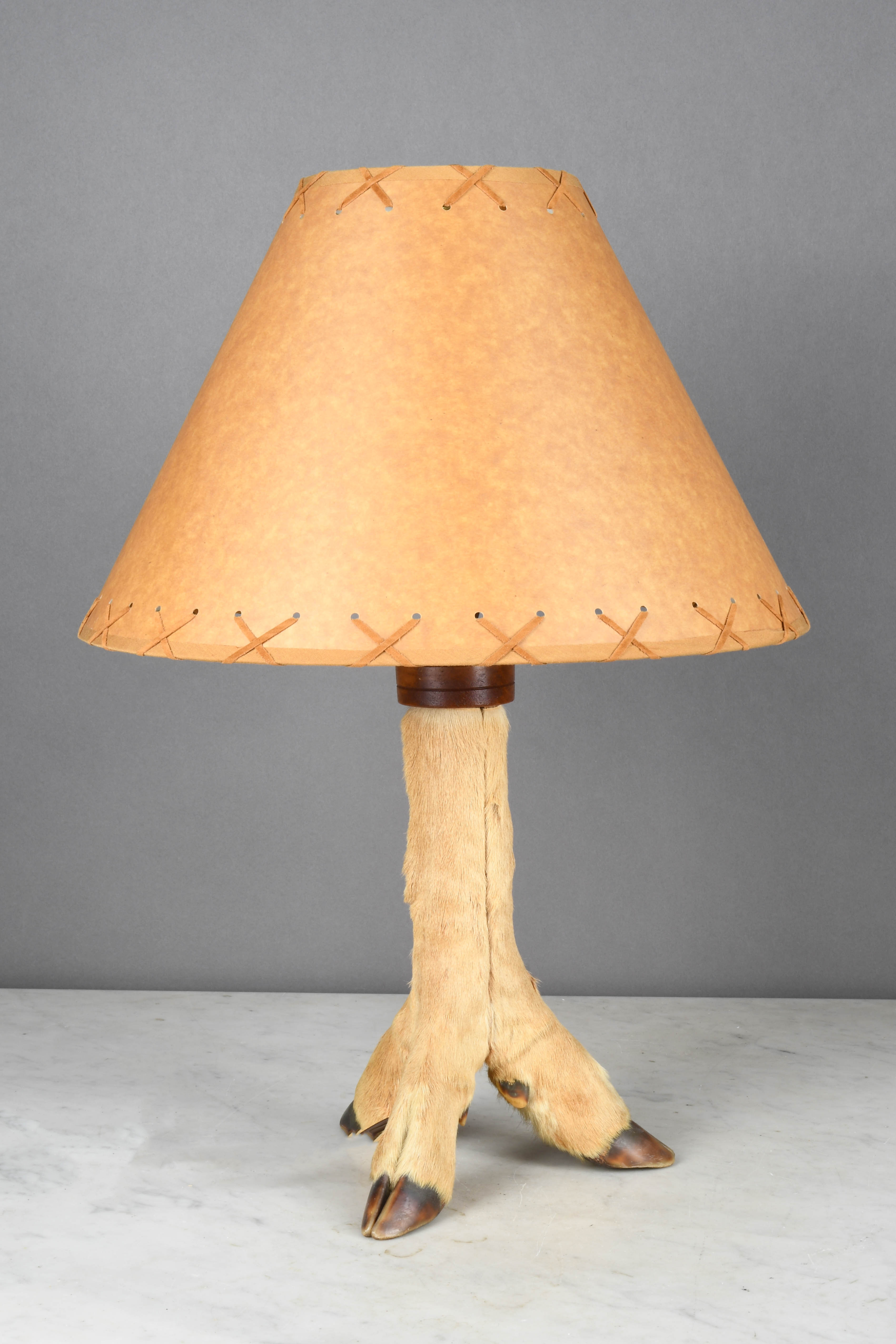 Animal Skin Three Footed Table Lamp | Table Lamps | Collection | City ...