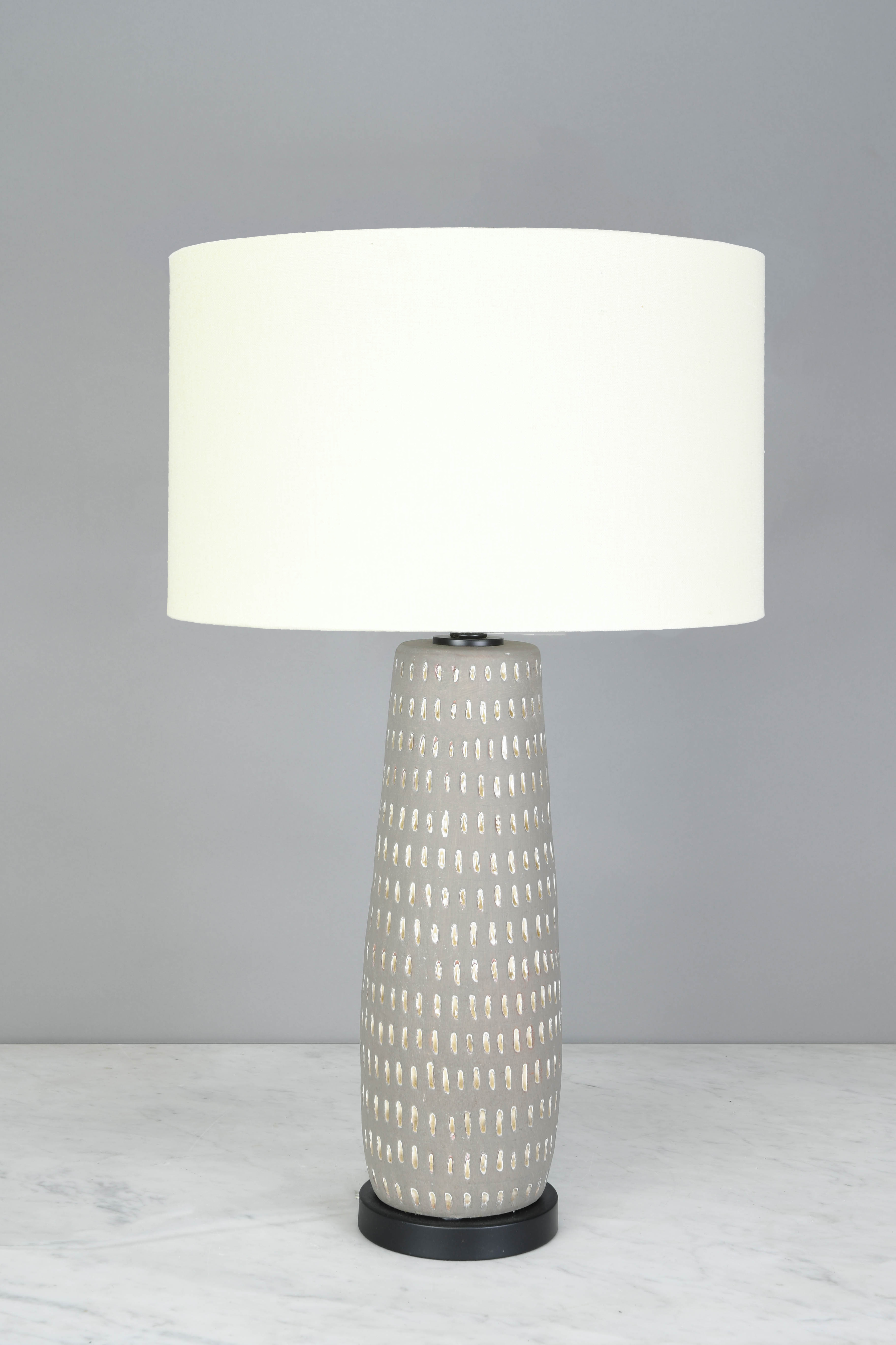 Gray Ceramic Table Lamp | Table Lamps | Collection | City Knickerbocker ...