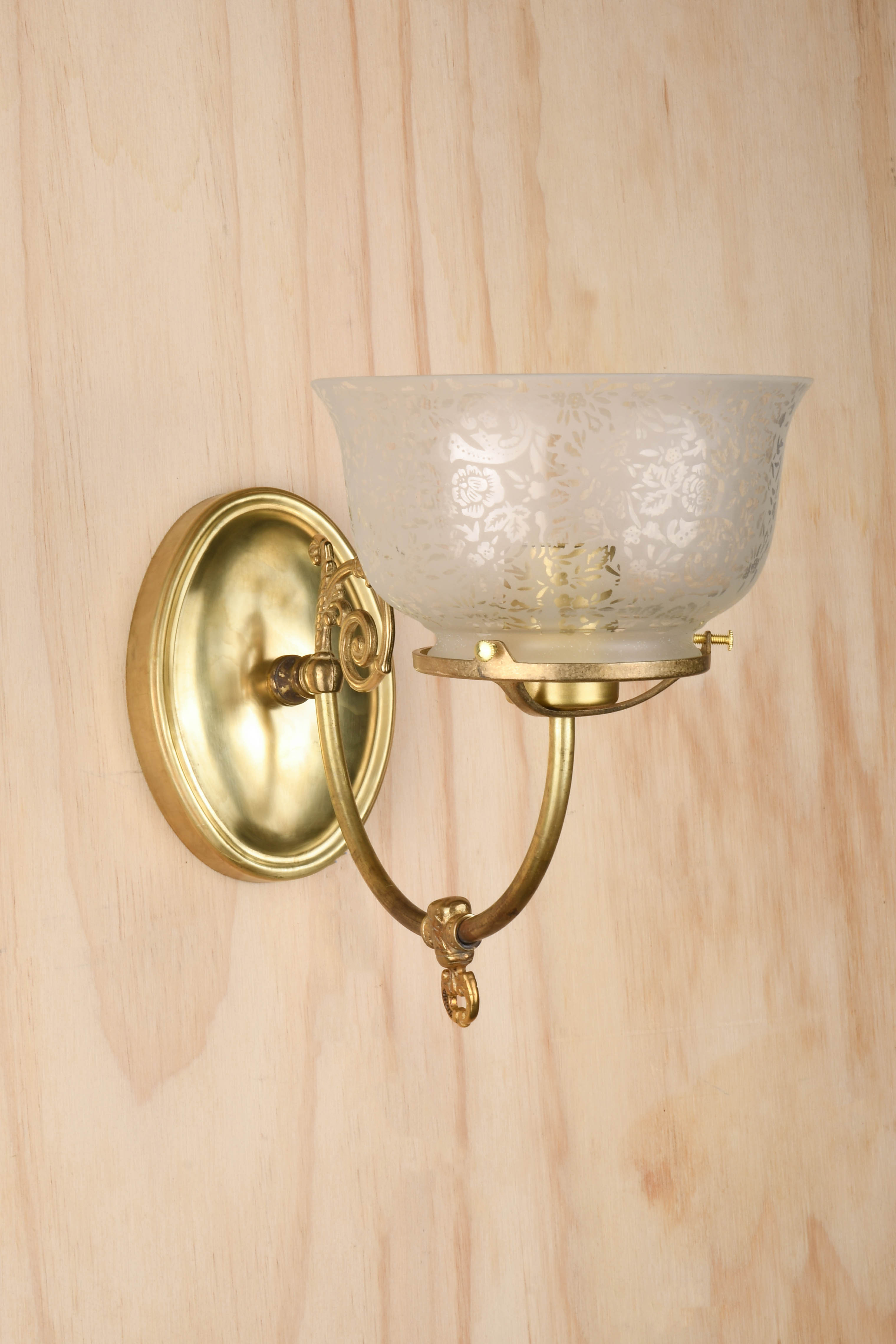 Brass Single Faux Gas Light Wall Sconce | Wall Lights | Collection ...
