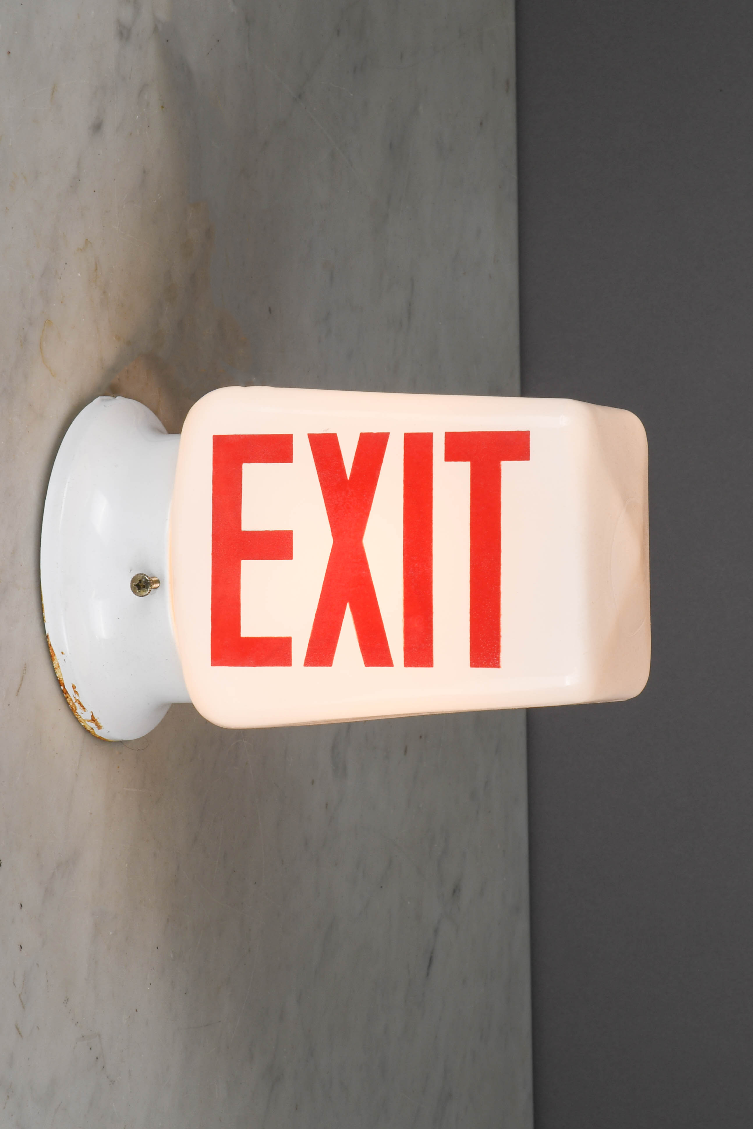 Vintage Glass "Exit" Wall Light | Wall Lights | Collection | City ...