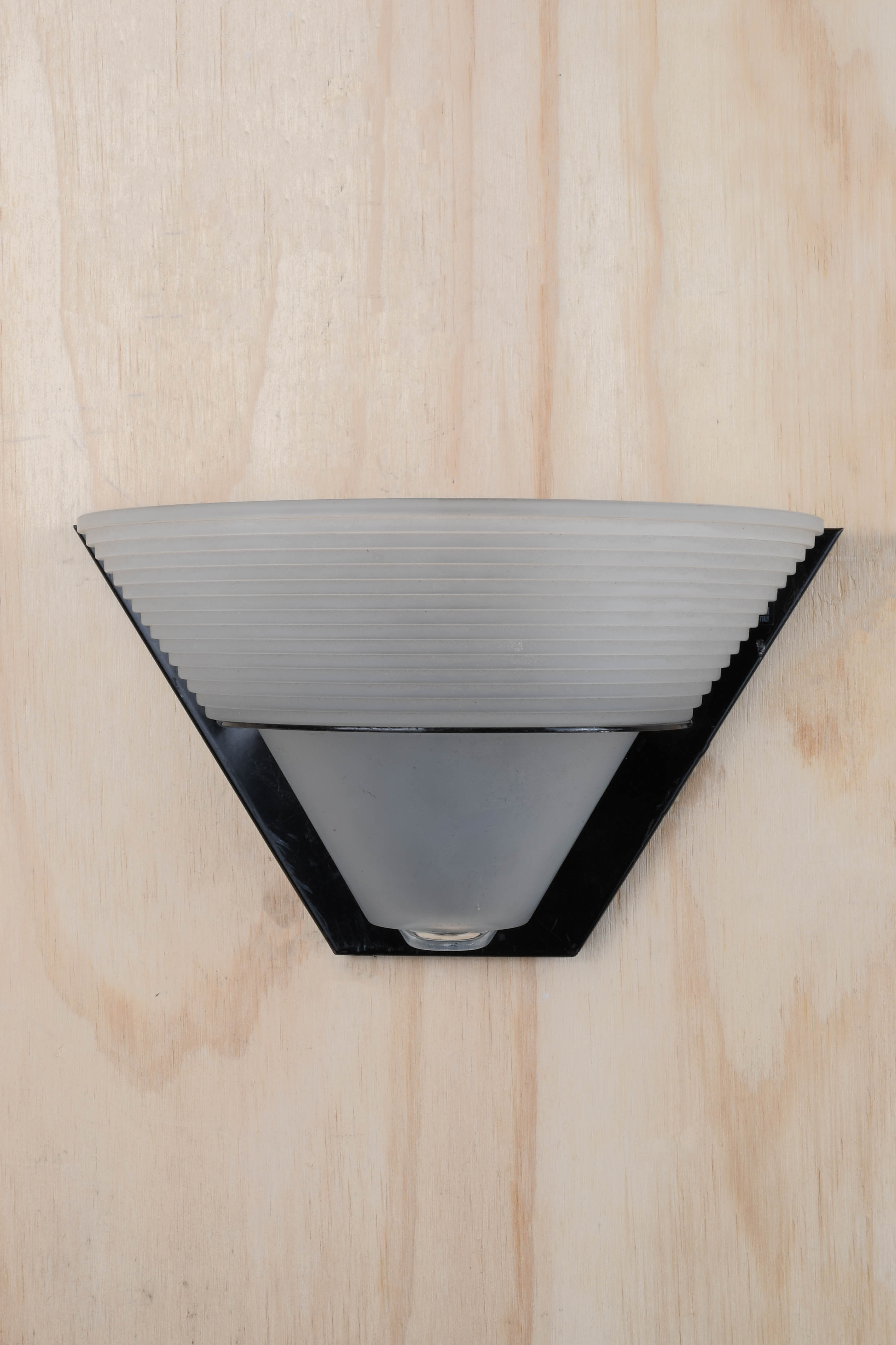 Black & Glass Ribbed Bowl Pocket Sconce | Wall Lights | Collection ...