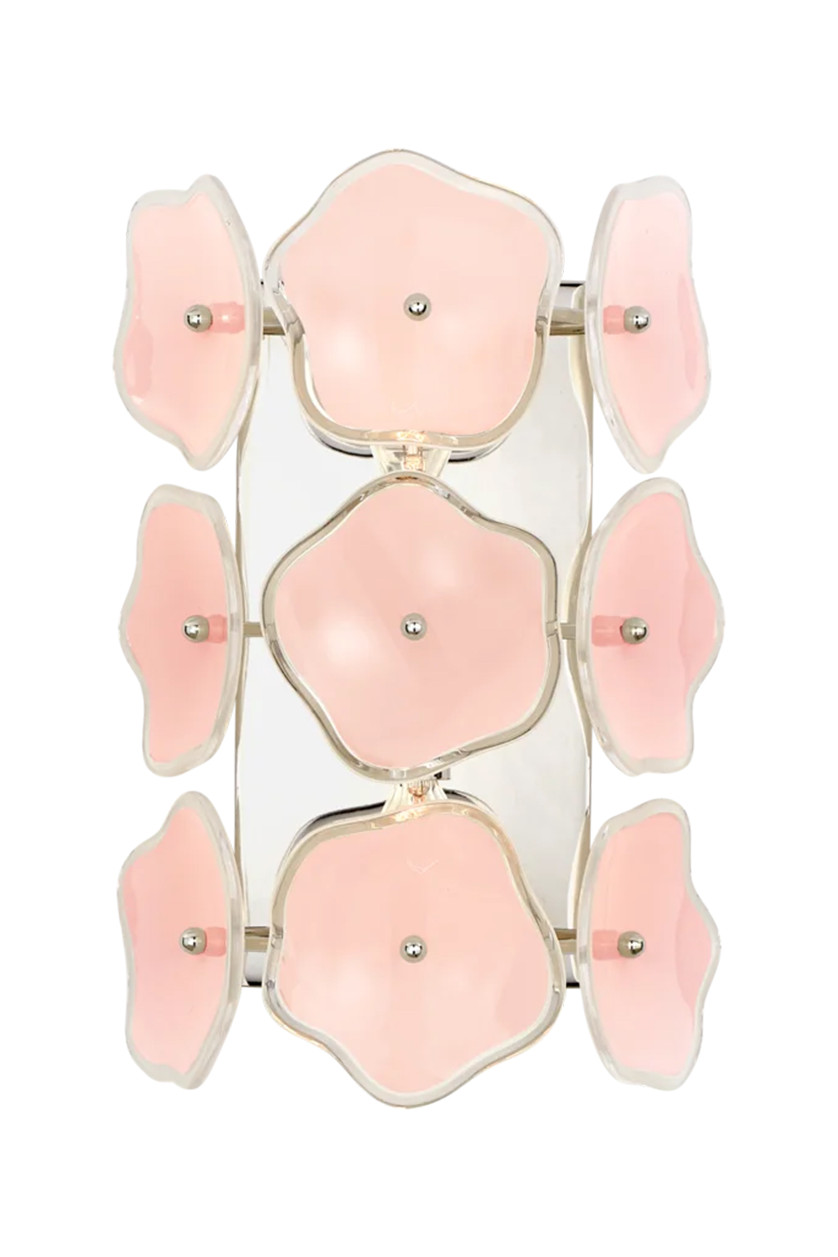 Pink Floral Glass Wall Sconce | Wall Lights | Collection | City ...