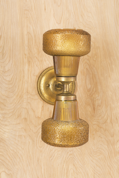 Two Light Amber Glass Wall Sconce | Wall Lights | Collection | City ...