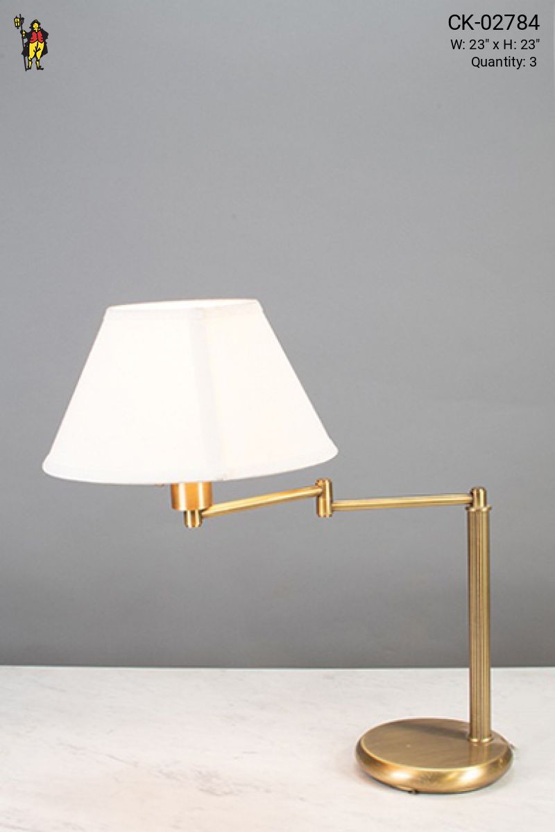 Swing Arm Brass Table Lamp | Desk Lamps | Collection | City ...