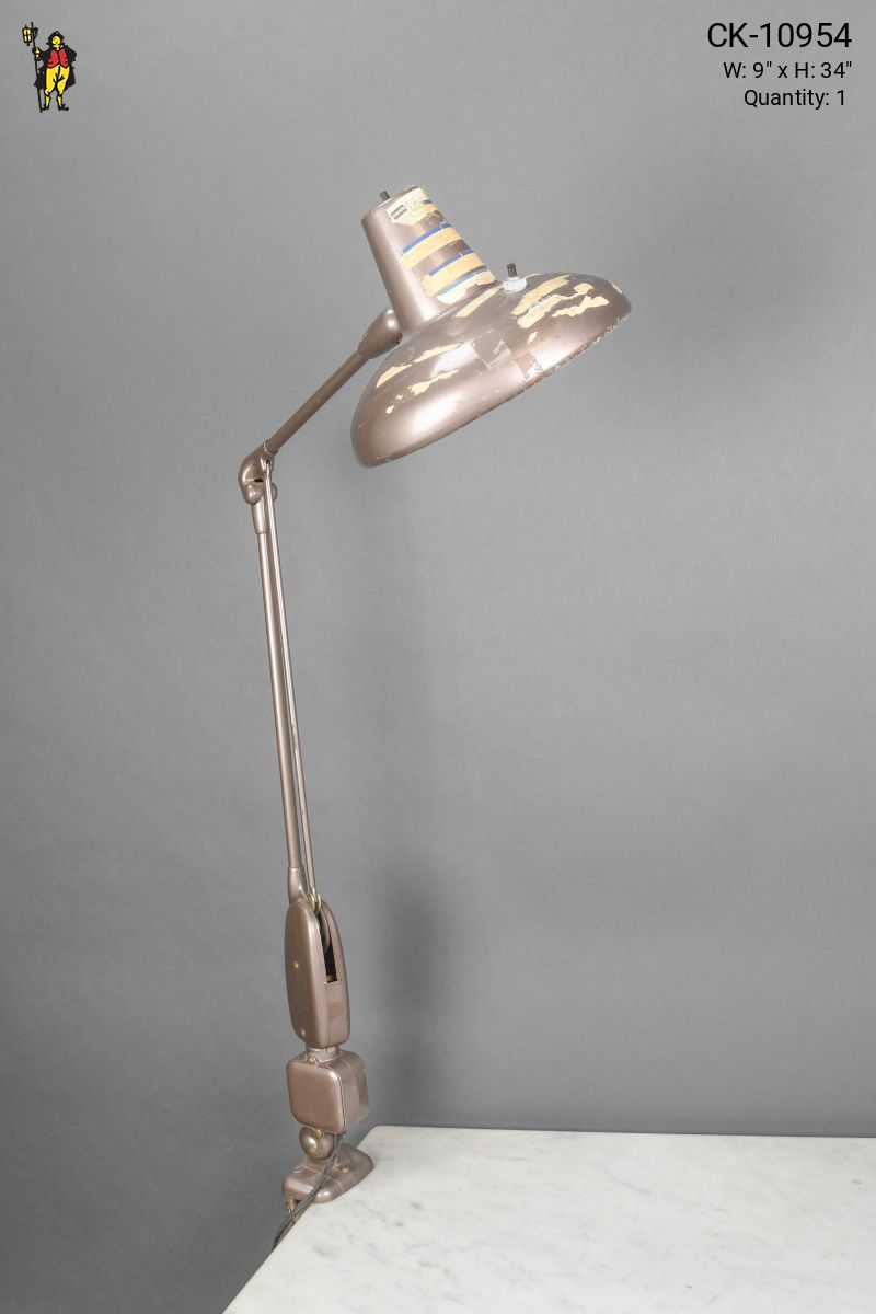 Round Shaded Distressed Clamp Desk Lamp | Desk Lamps | Collection ...