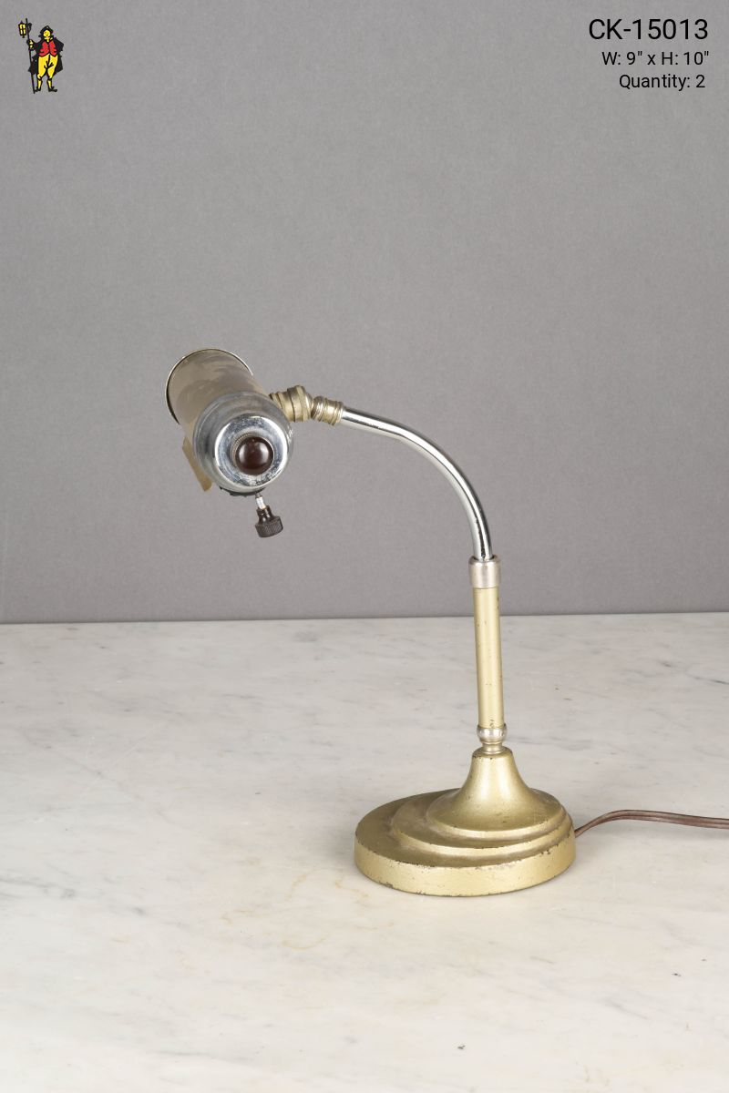 Distressed Nickel Mid Century Task Lamp | Desk Lamps | Collection ...