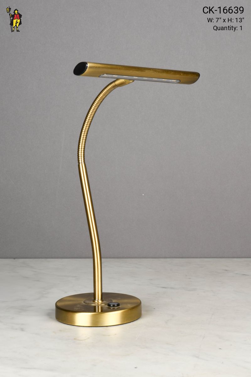 *LED* Brass Gooseneck Desk Lamp | Desk Lamps | Collection | City ...