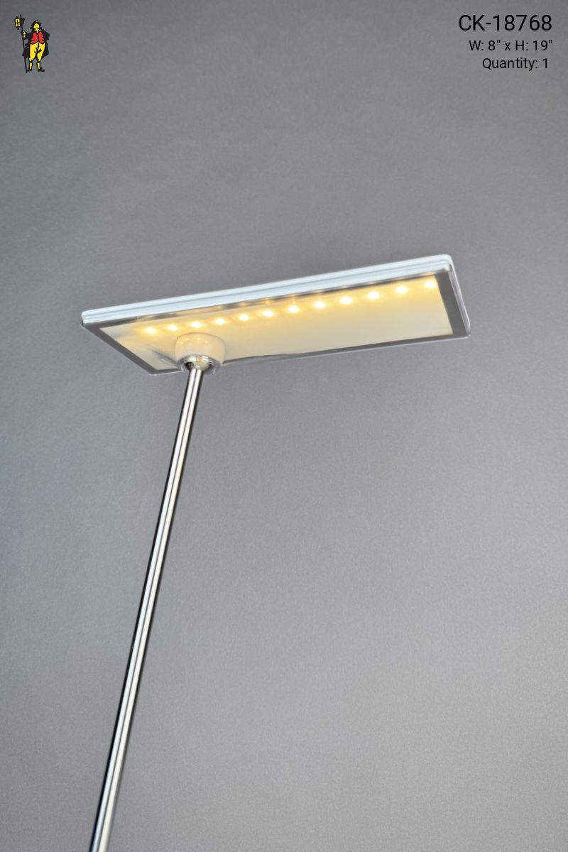 Black Contemporary Adjustable Desk Lamp (Single LED Strip Ready for ...