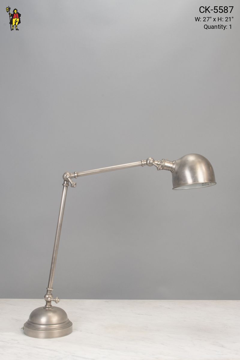 Silver Adjustable Desk Lamp | Desk Lamps | Collection | City ...