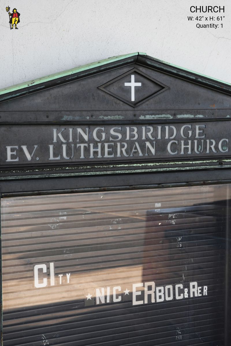 Bronze Electrified Gothic Church Sign | Floor Lamps | Collection | City ...