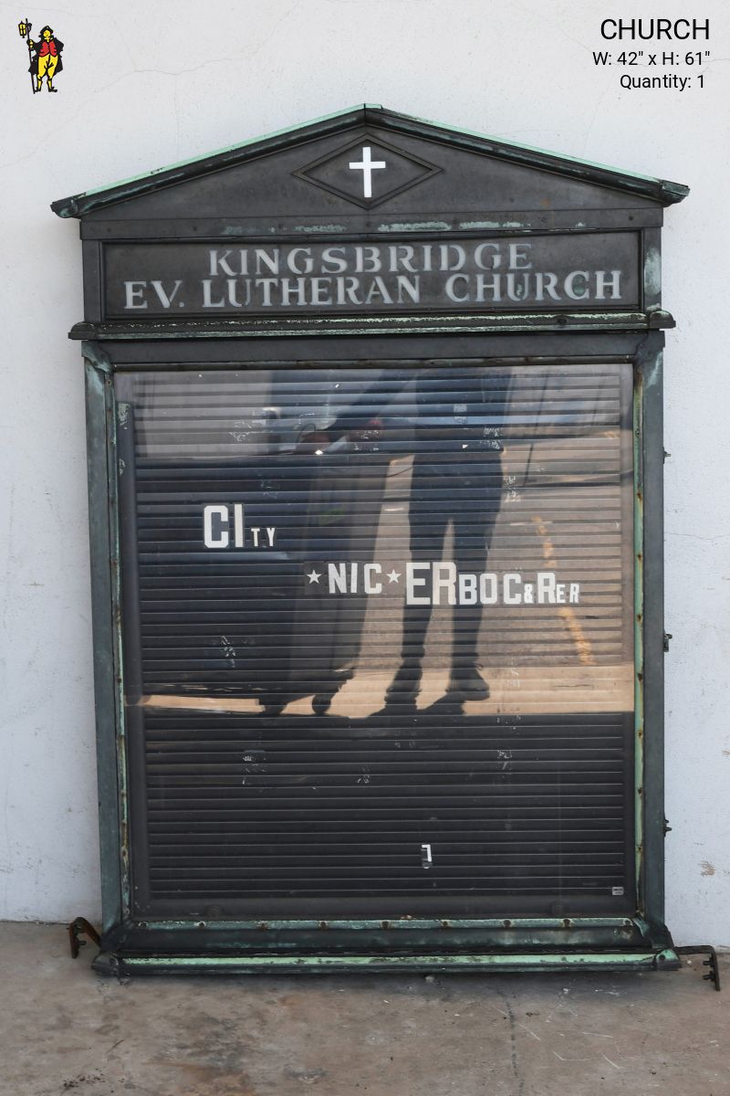 Bronze Electrified Gothic Church Sign | Floor Lamps | Collection | City ...