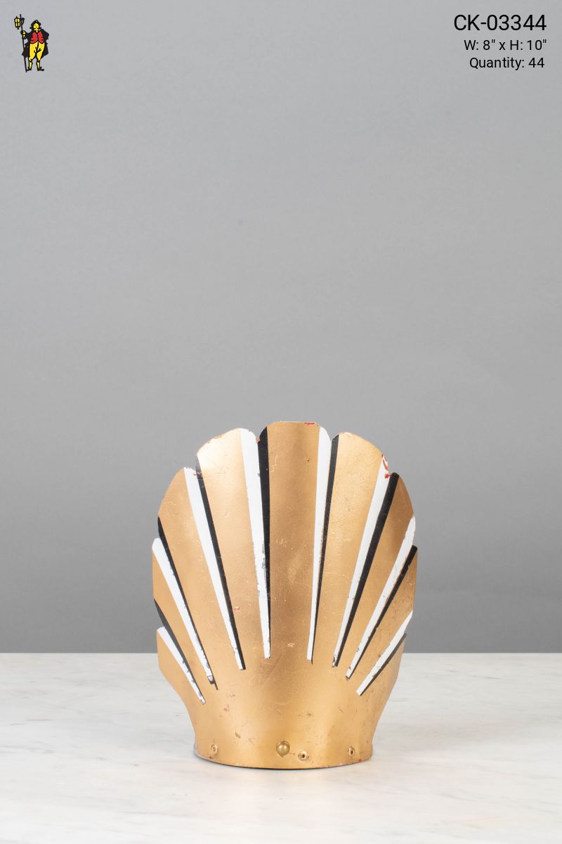 Painted Brass Shell Stage Footlight | Floor Lamps | Collection | City ...