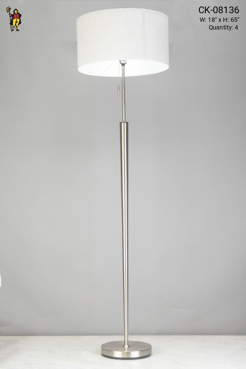 Modern Silver Floor Lamp | Floor Lamps | Collection | City Knickerbocker | Lighting Rentals