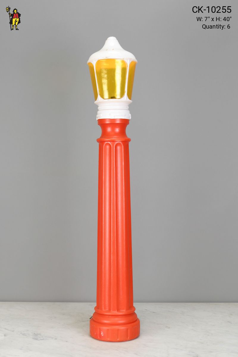 Plastic Red Christmas Lamp Post | Floor Lamps | Collection | City ...