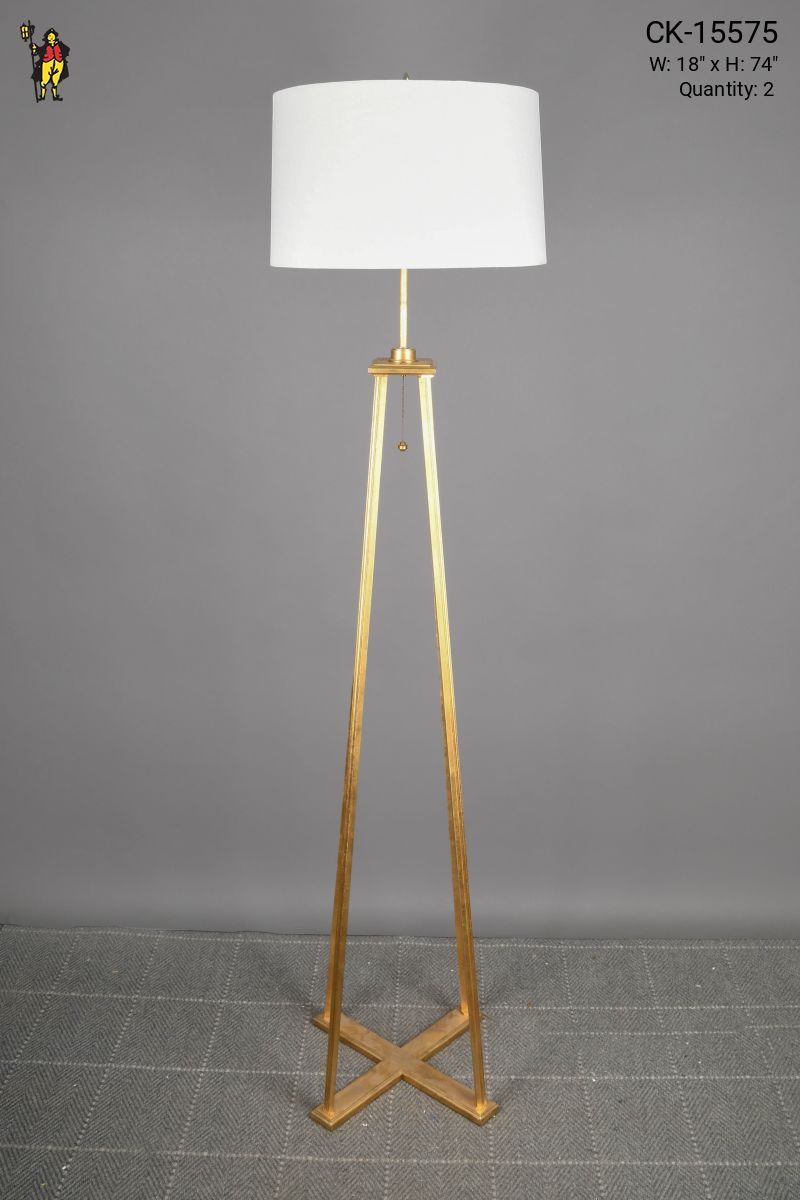 Brass Oversize Four Leg Floor Lamp | Floor Lamps | Collection | City ...