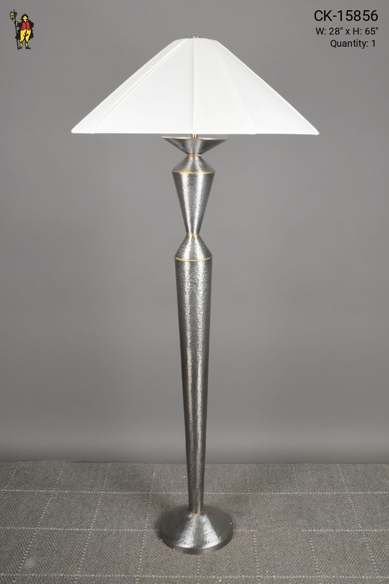 Silver Textured Floor Lamp | Floor Lamps | Collection | City ...