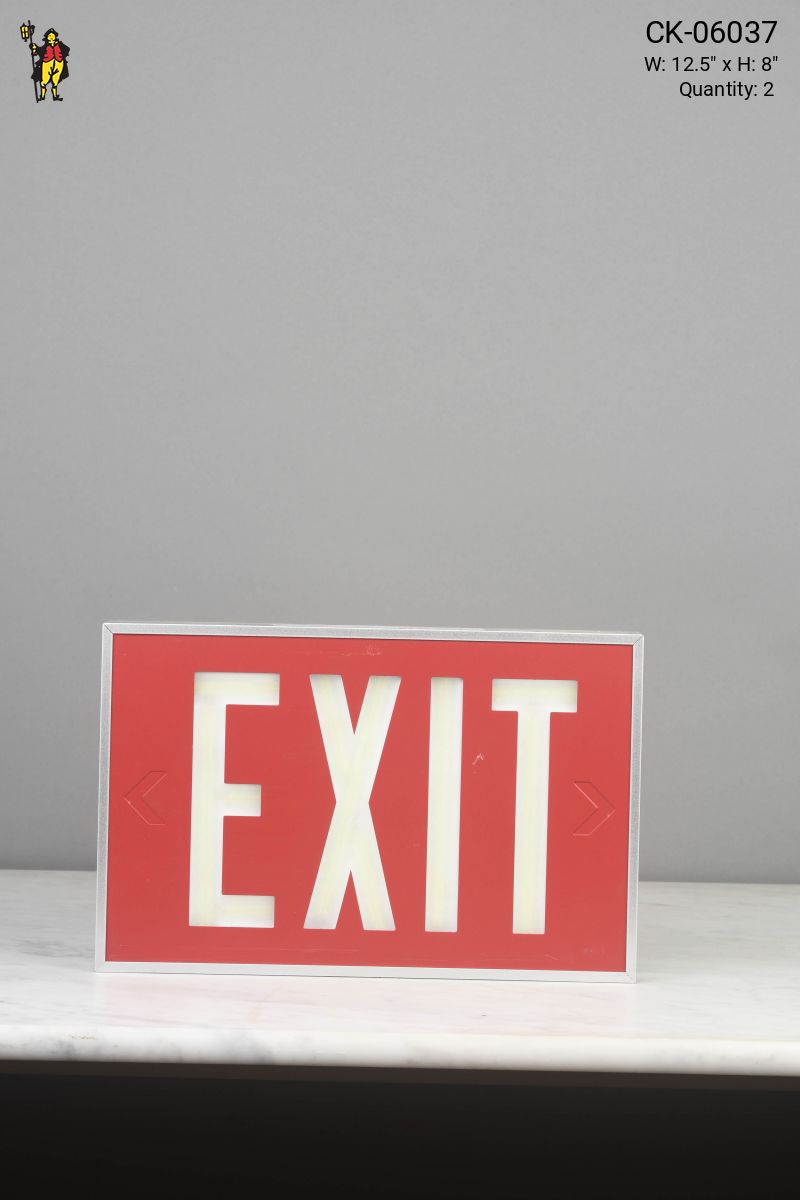 Red "Exit" Sign | Hanging Fixtures | Collection | City Knickerbocker ...