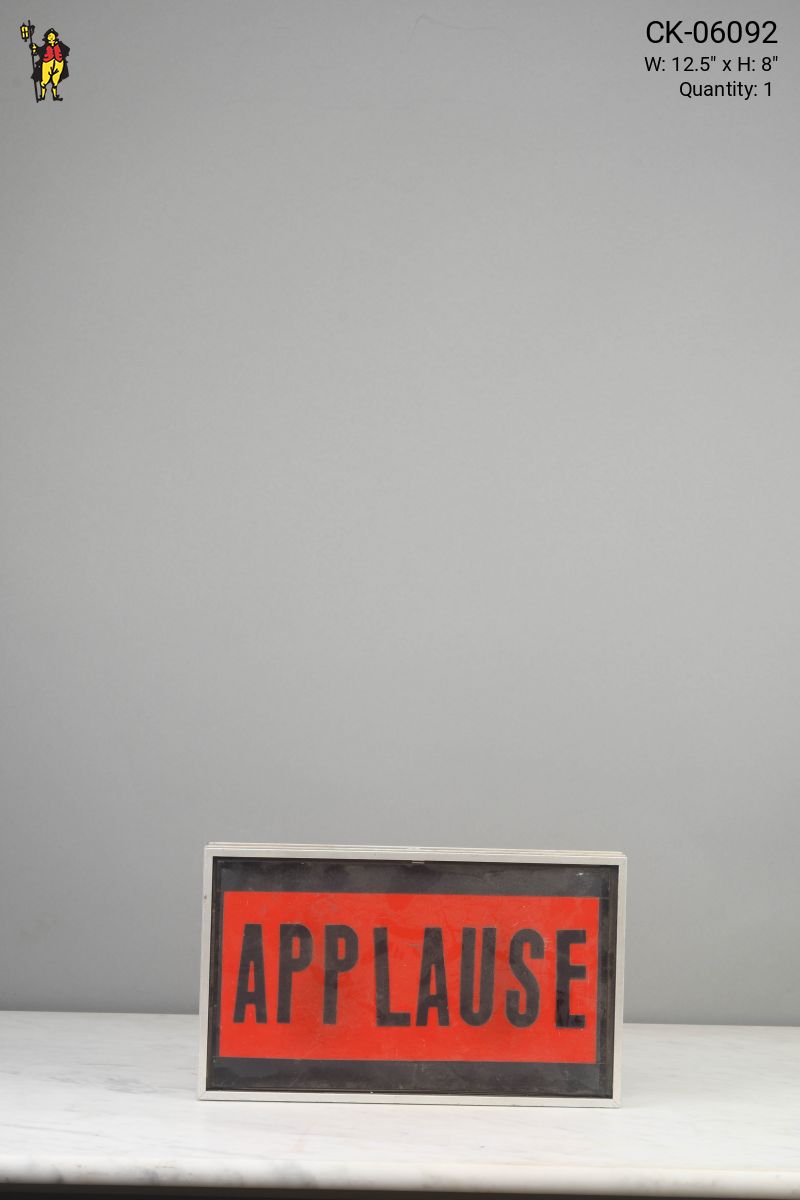 Red & Black "Applause" Sign | Hanging Fixtures | Collection | City ...