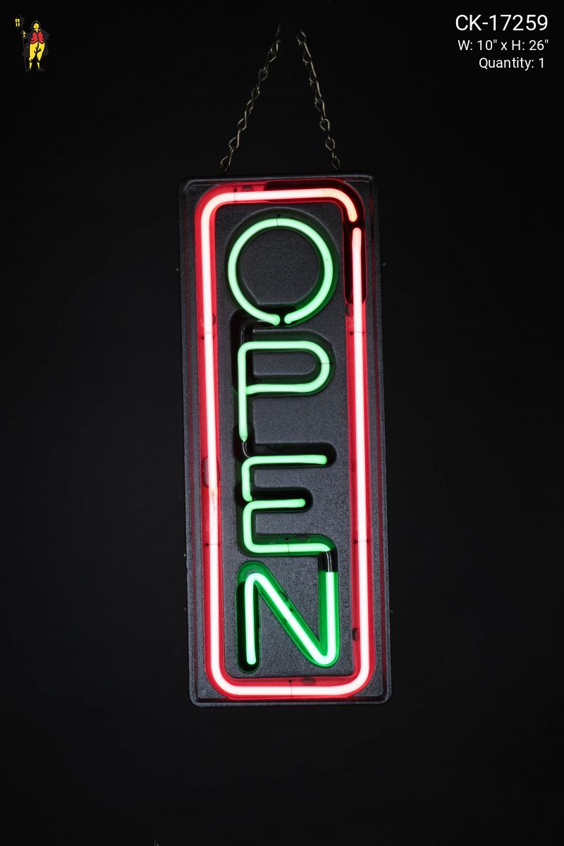 Green & Pink Neon "Open" Sign | Hanging Fixtures | Collection | City ...