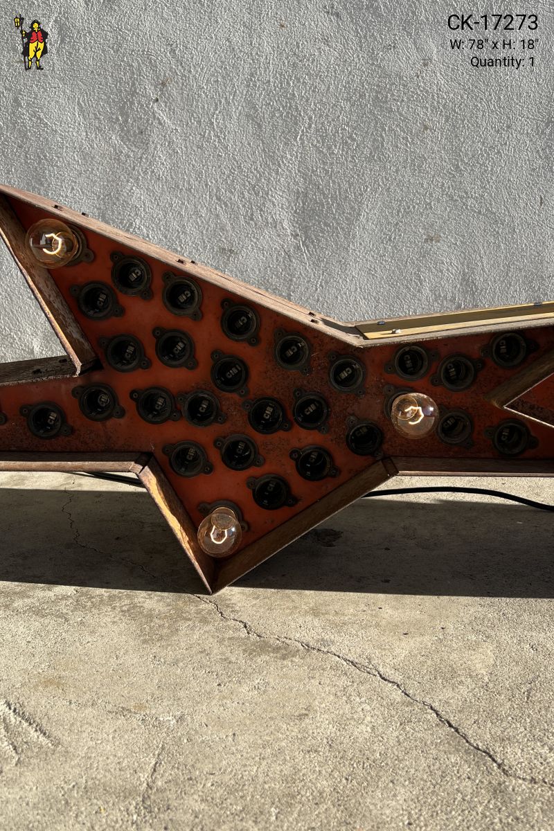 Metal Vegas Arrow Hanging Fixture (Double Sided) | Hanging Fixtures ...