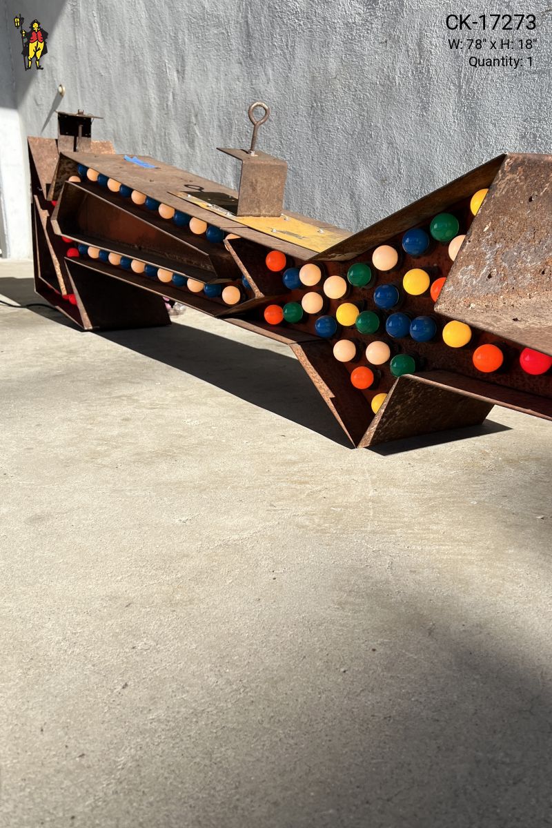 Metal Vegas Arrow Hanging Fixture (Double Sided) | Hanging Fixtures ...