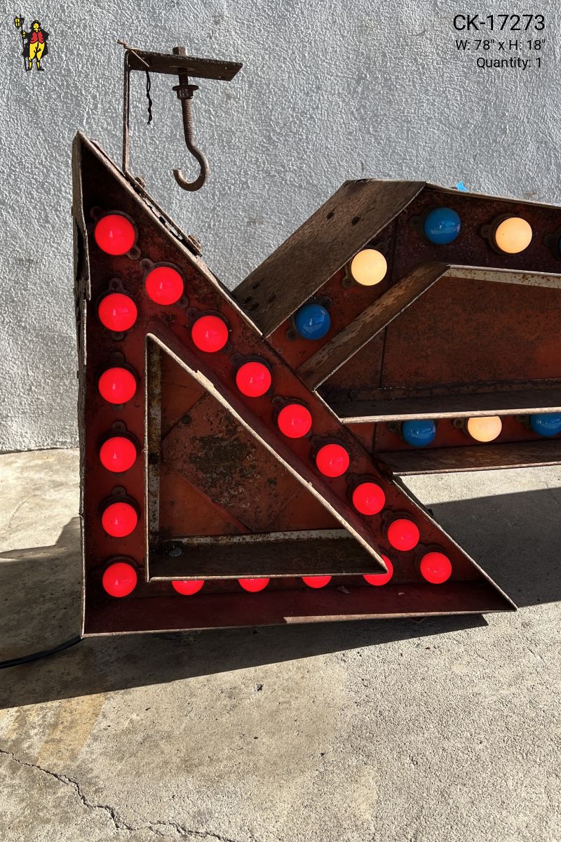 Metal Vegas Arrow Hanging Fixture (Double Sided) | Hanging Fixtures ...