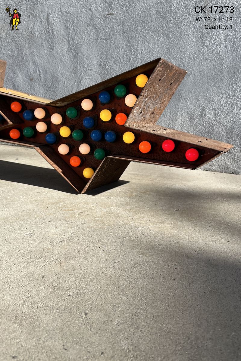 Metal Vegas Arrow Hanging Fixture (Double Sided) | Hanging Fixtures ...