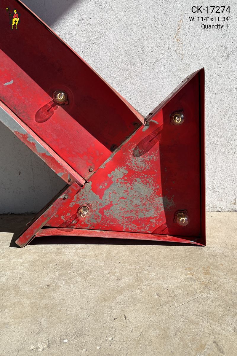 Red Metal Light Up Arrow (Double Sided) | Hanging Fixtures | Collection ...