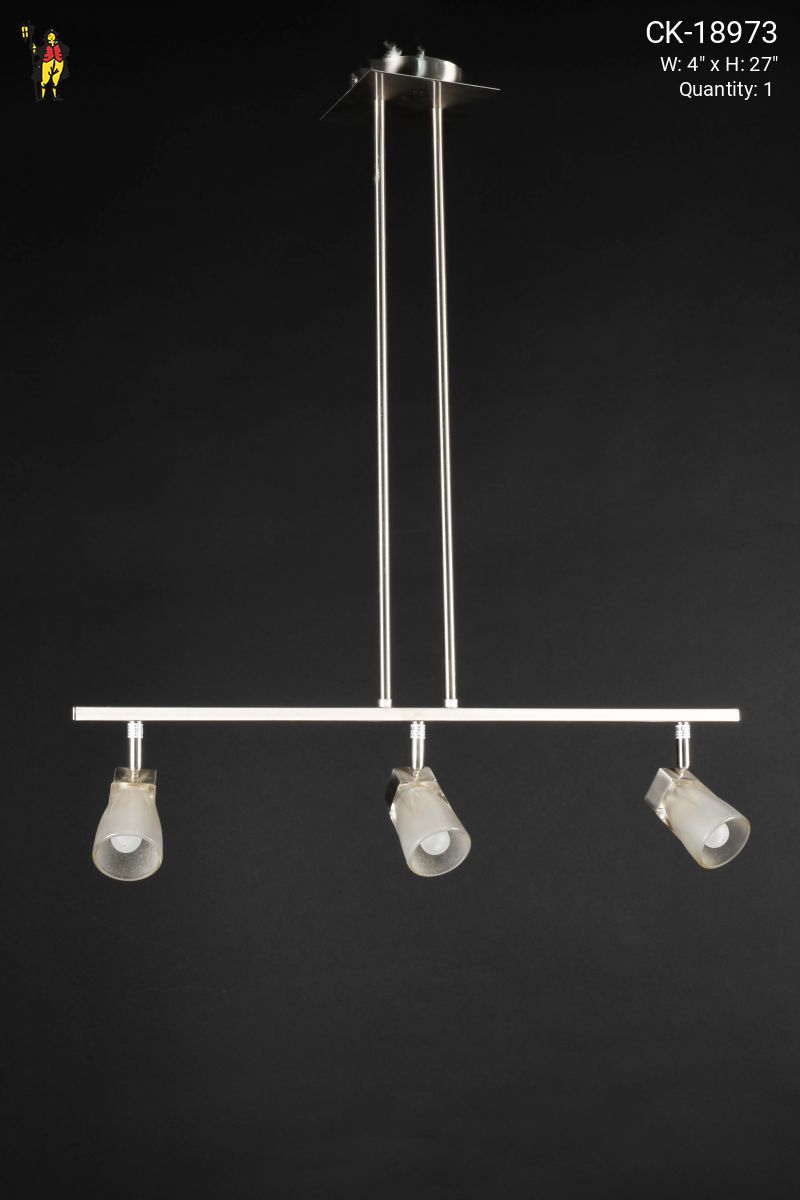 24" Three Light "Track" Style Linear Hanging Fixture | Hanging Fixtures ...