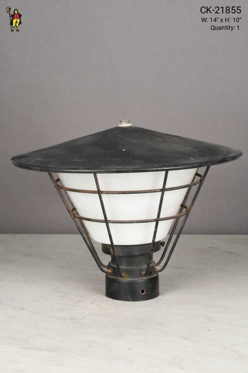 Black Caged Newel/Lamp Post Head (3in) | Outdoor | Collection | City ...
