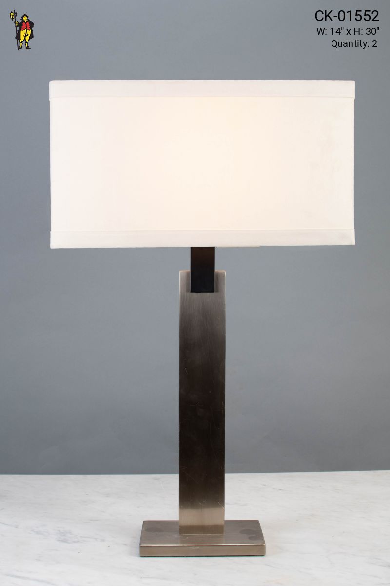 Silver Contemporary Table Lamp | Table Lamps | Collection | City ...