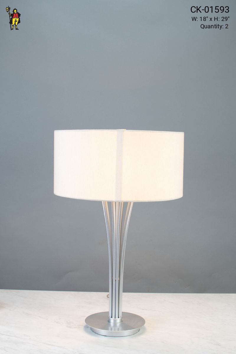 Silver Contemporary Table Lamp | Table Lamps | Collection | City ...