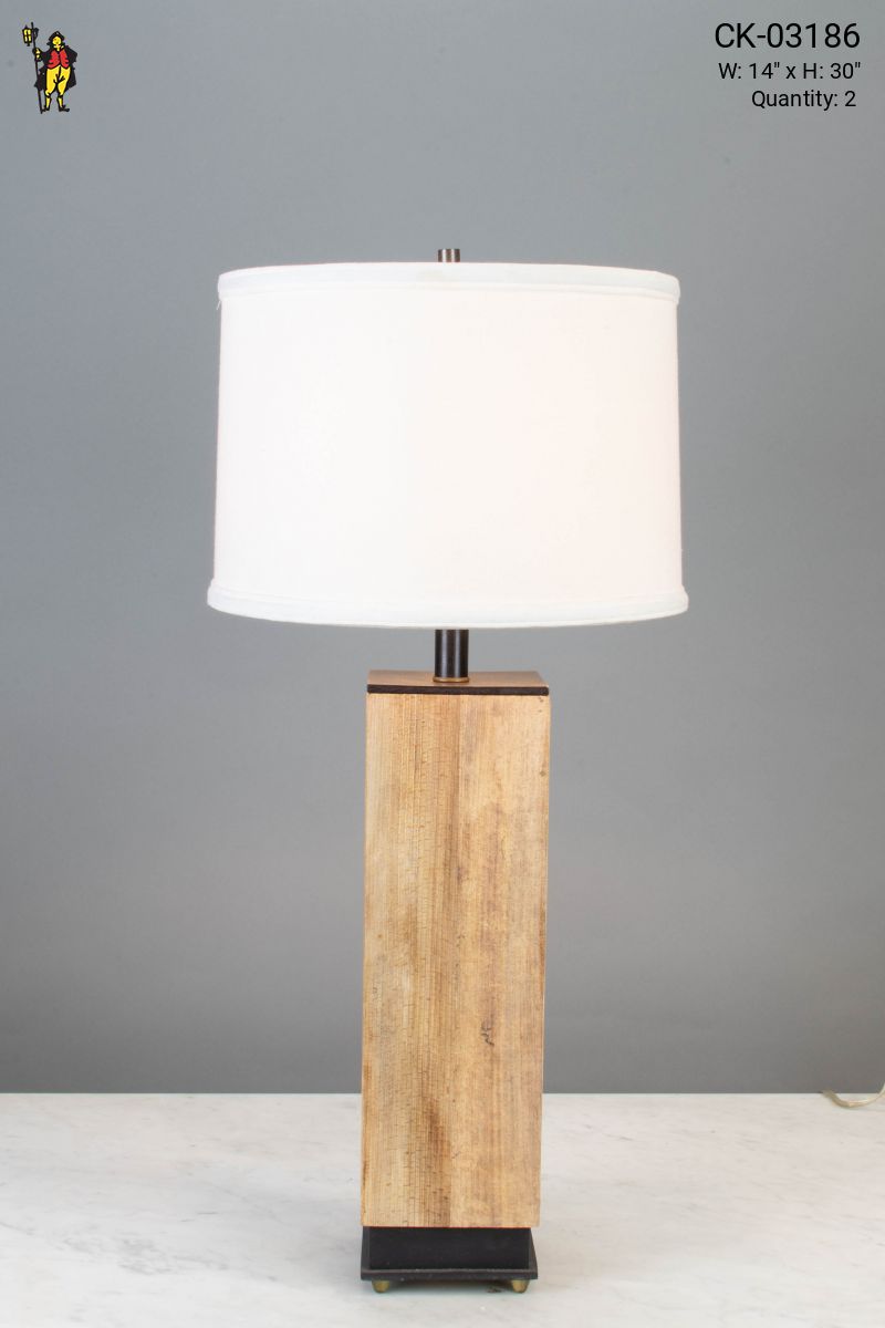 Square Wooden Table Lamp | Table Lamps | Collection | City ...